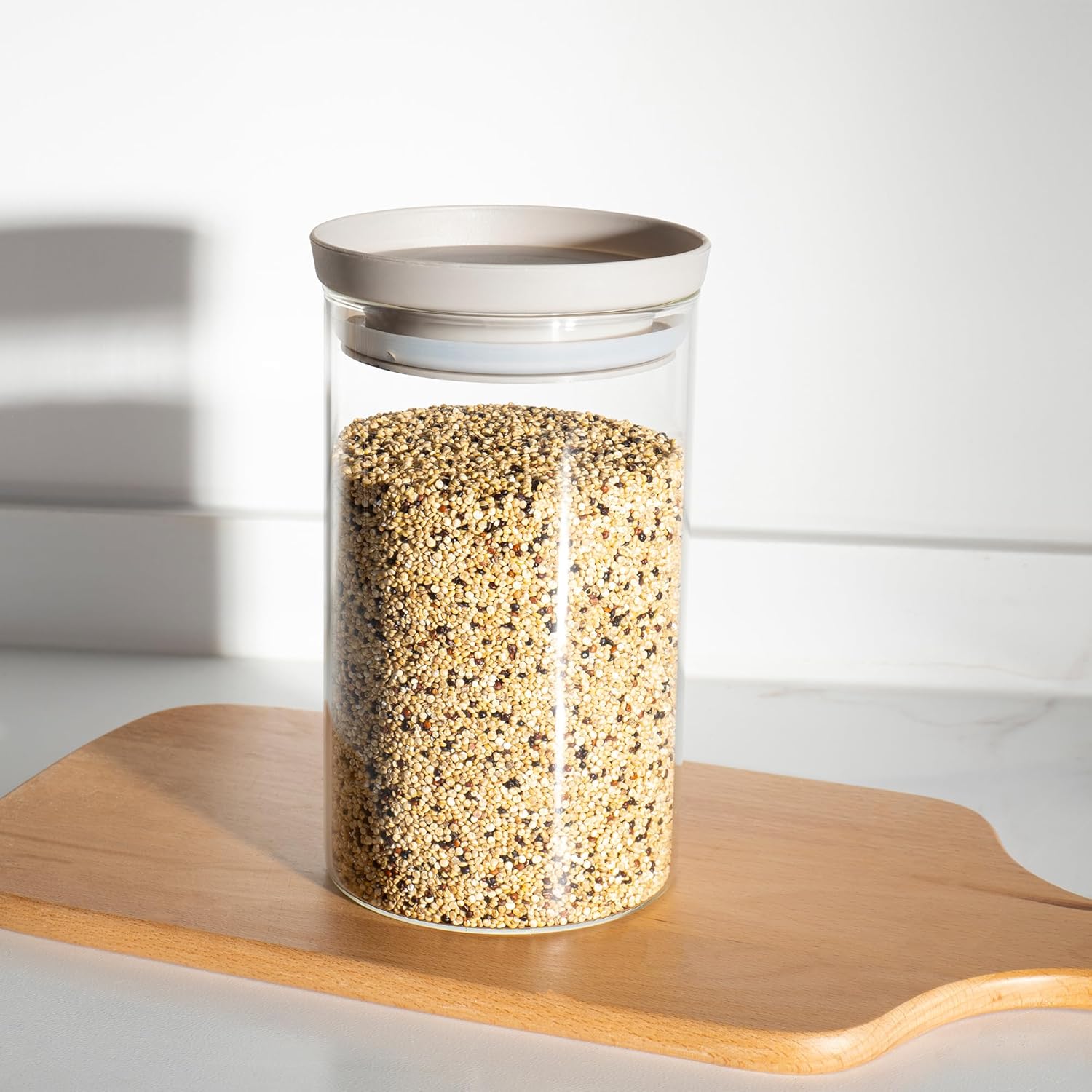 USHA SHRIRAM Borosilicate Food Storage Container With Airtight Lid (1L ...