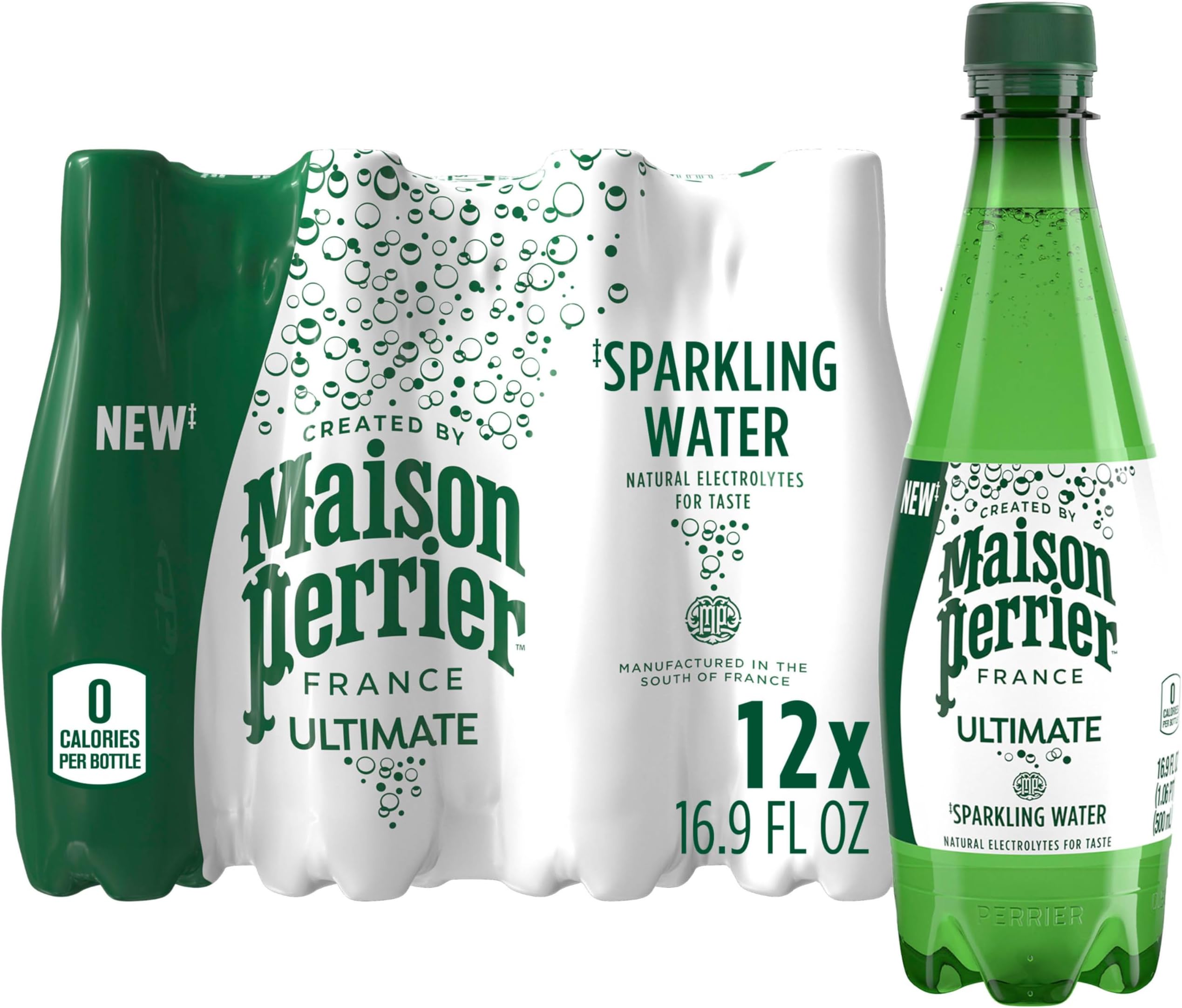 Amazon.com : PERRIER Sparkling Mineral Water, 16.9-Ounce Plastic ...