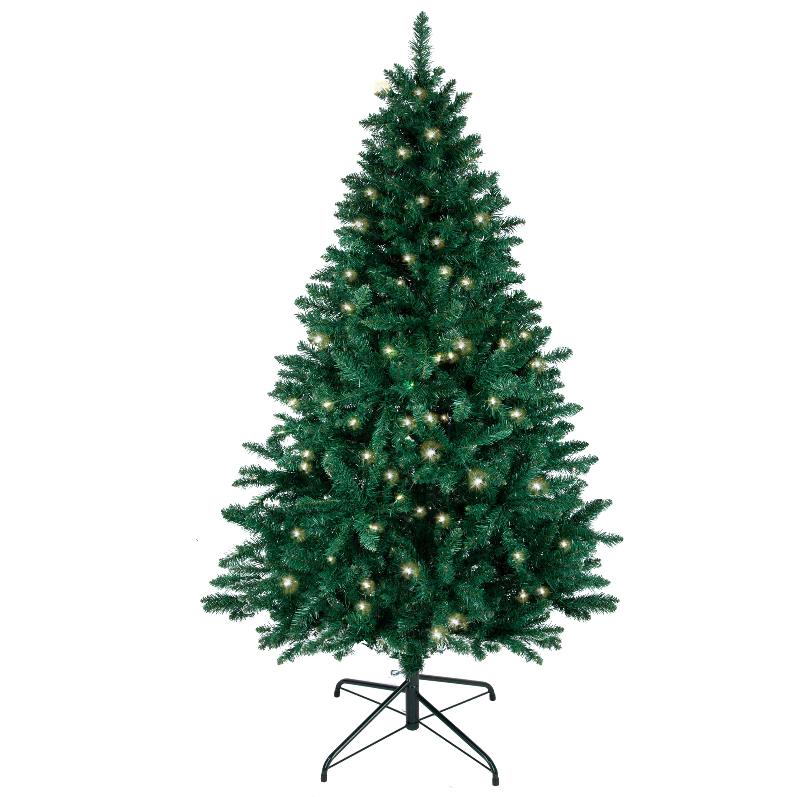Amazon.com: Flexible Flyer 5 Ft Pre-Lit Christmas Tree. Full Evergreen ...