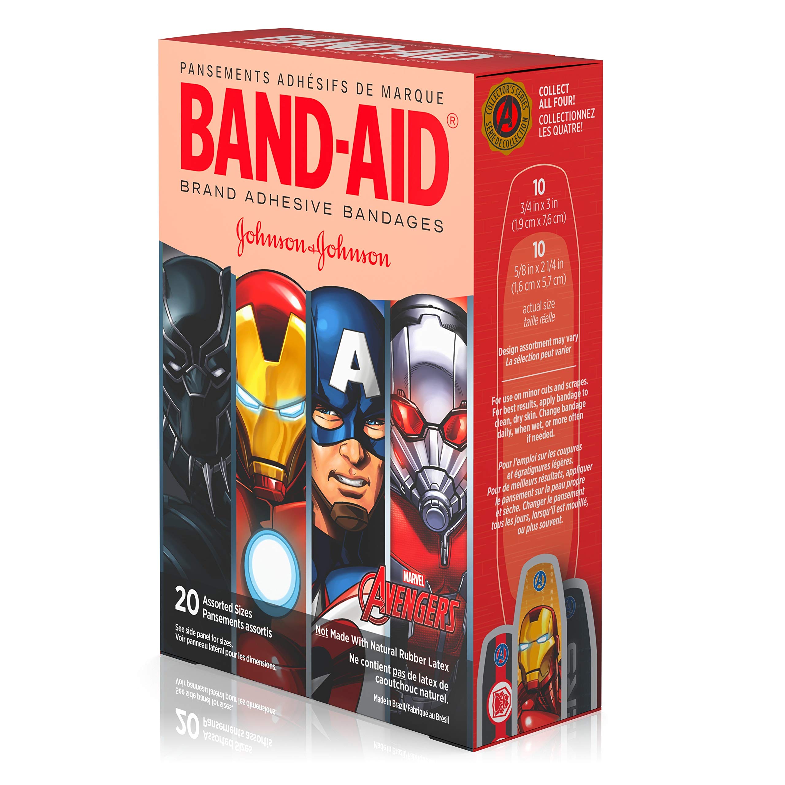 Band-Aid Brand Adhesive Bandages for Minor Cuts and Scrapes, Featuring ...