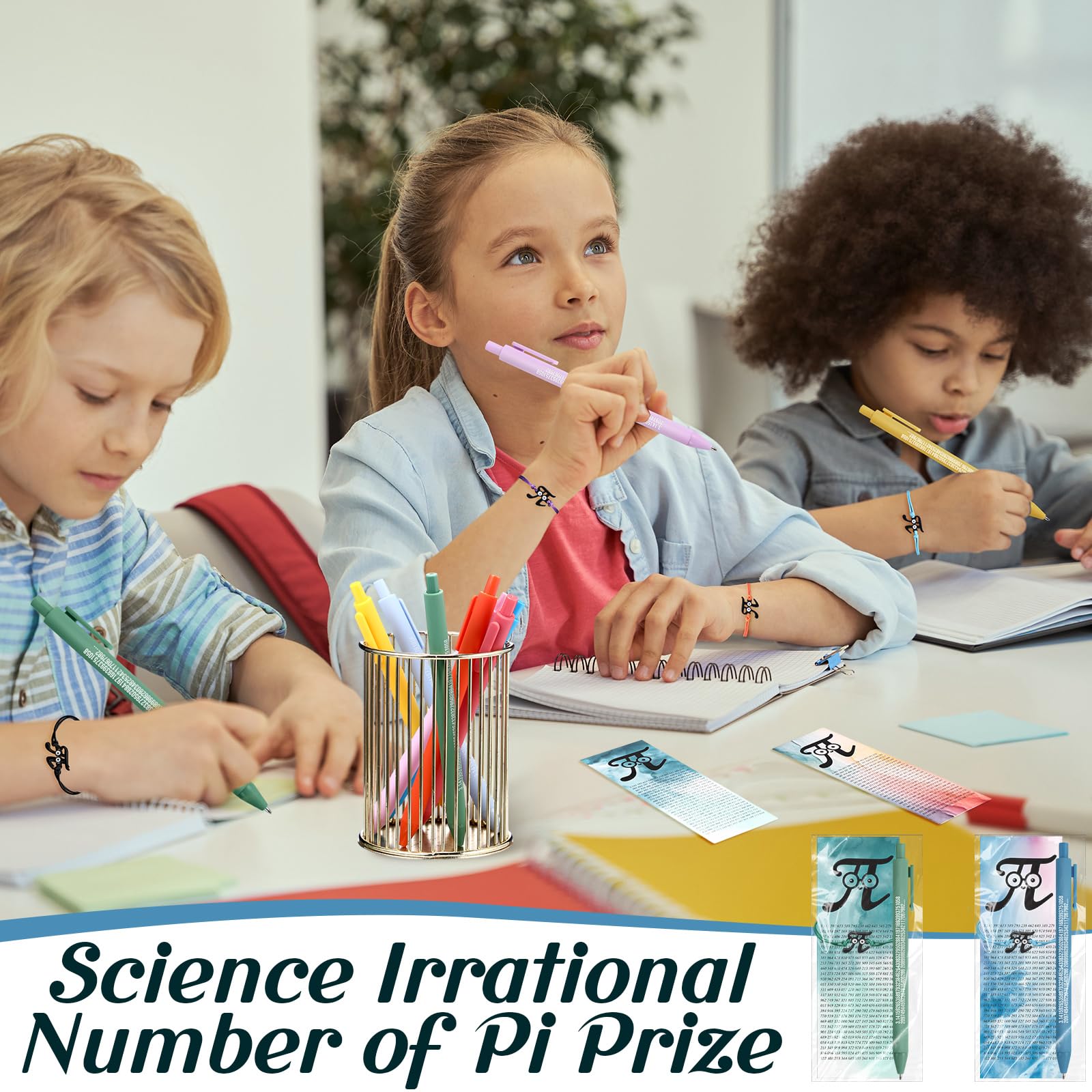 Snapklik.com : 30 Pcs Pi Day Math Gift Included 3.14 Fun Pi Symbol Pen ...