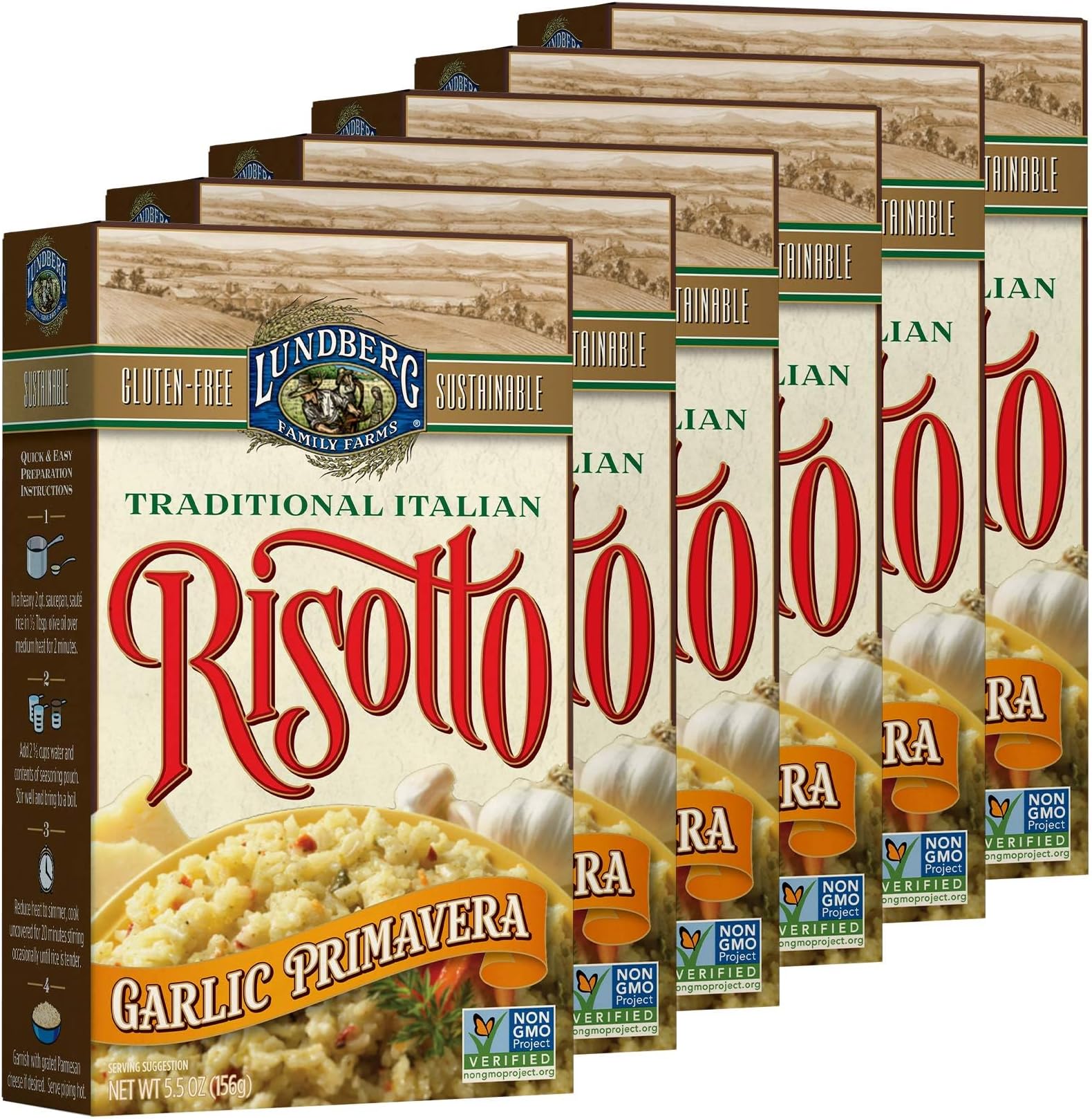 Amazon.com : Parmesan Cheese, Riso Scotti, Carnaroli Rice,Ready Meal ...