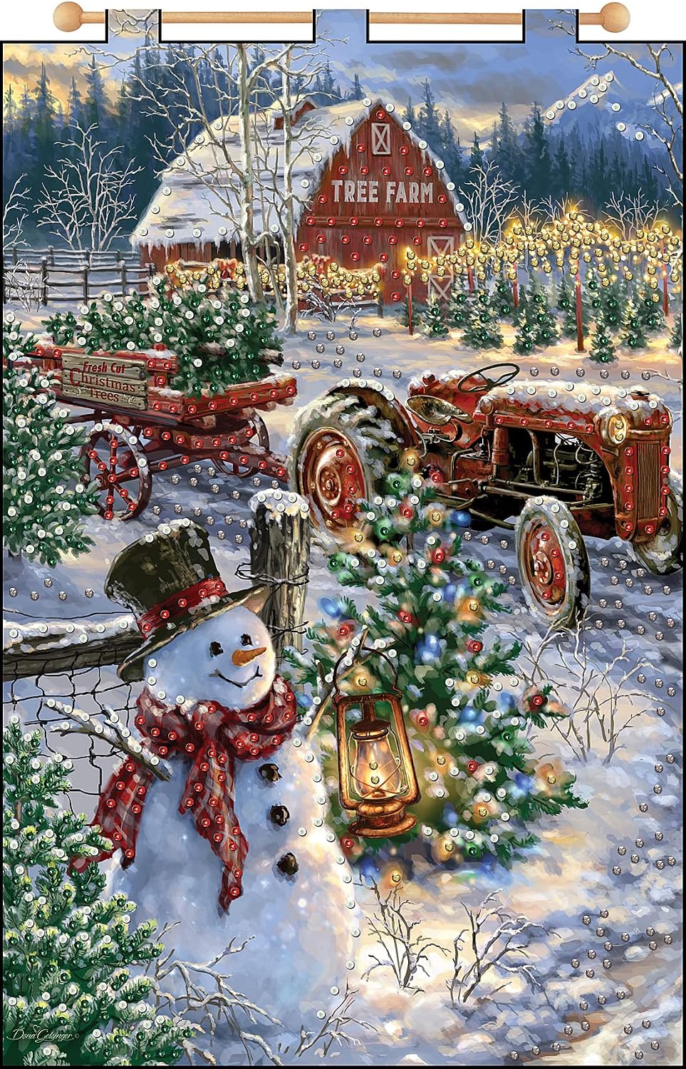 Amazon.com: Design Works Crafts Tree Farm Sequin Banner Kit