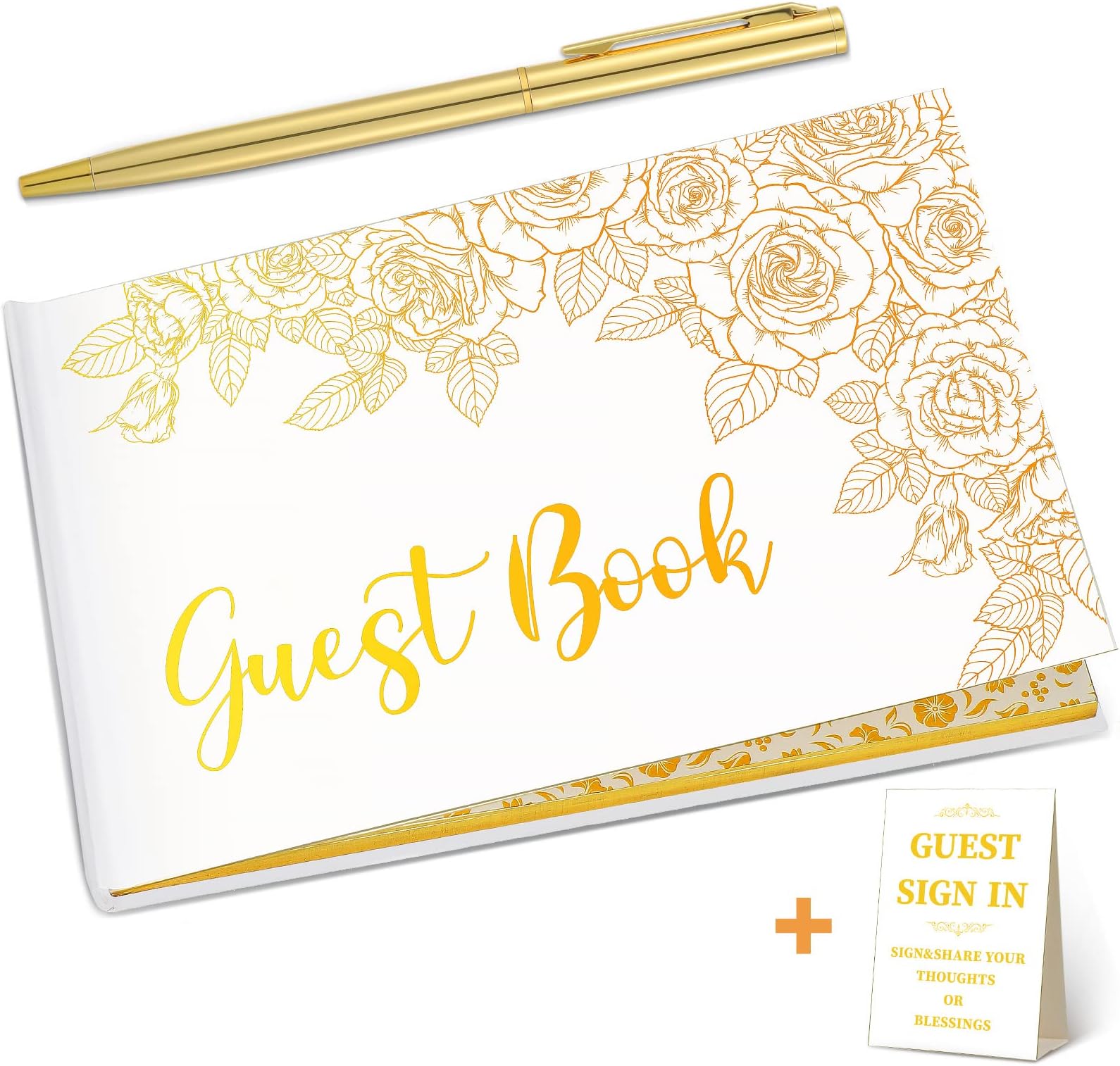 Amazon.com: B&F Guest Book for Wedding, Guest Book Wedding Reception ...