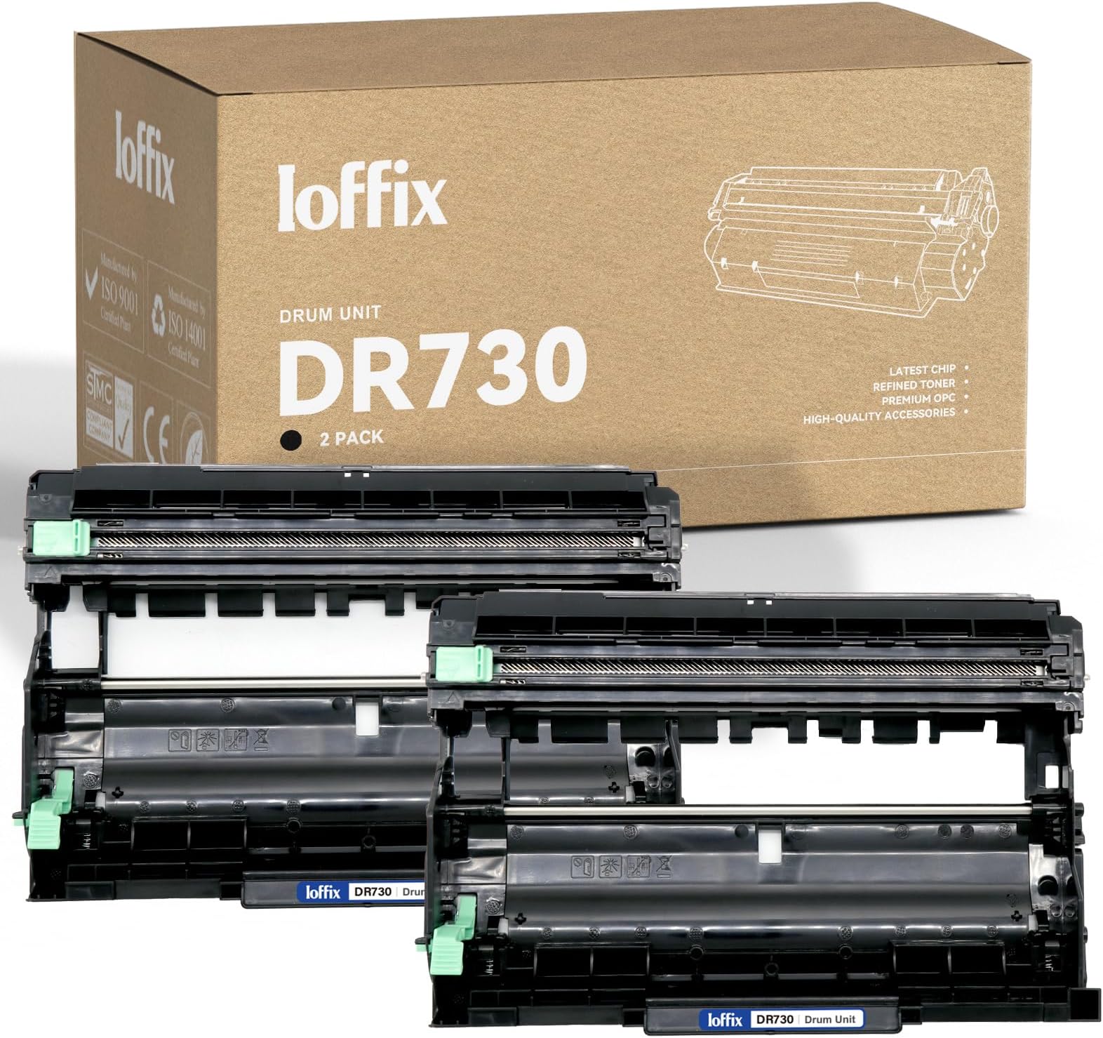 Amazon.com: Ioffix DR730 Drum Unit Compatible for Brother Drum DR-730 ...