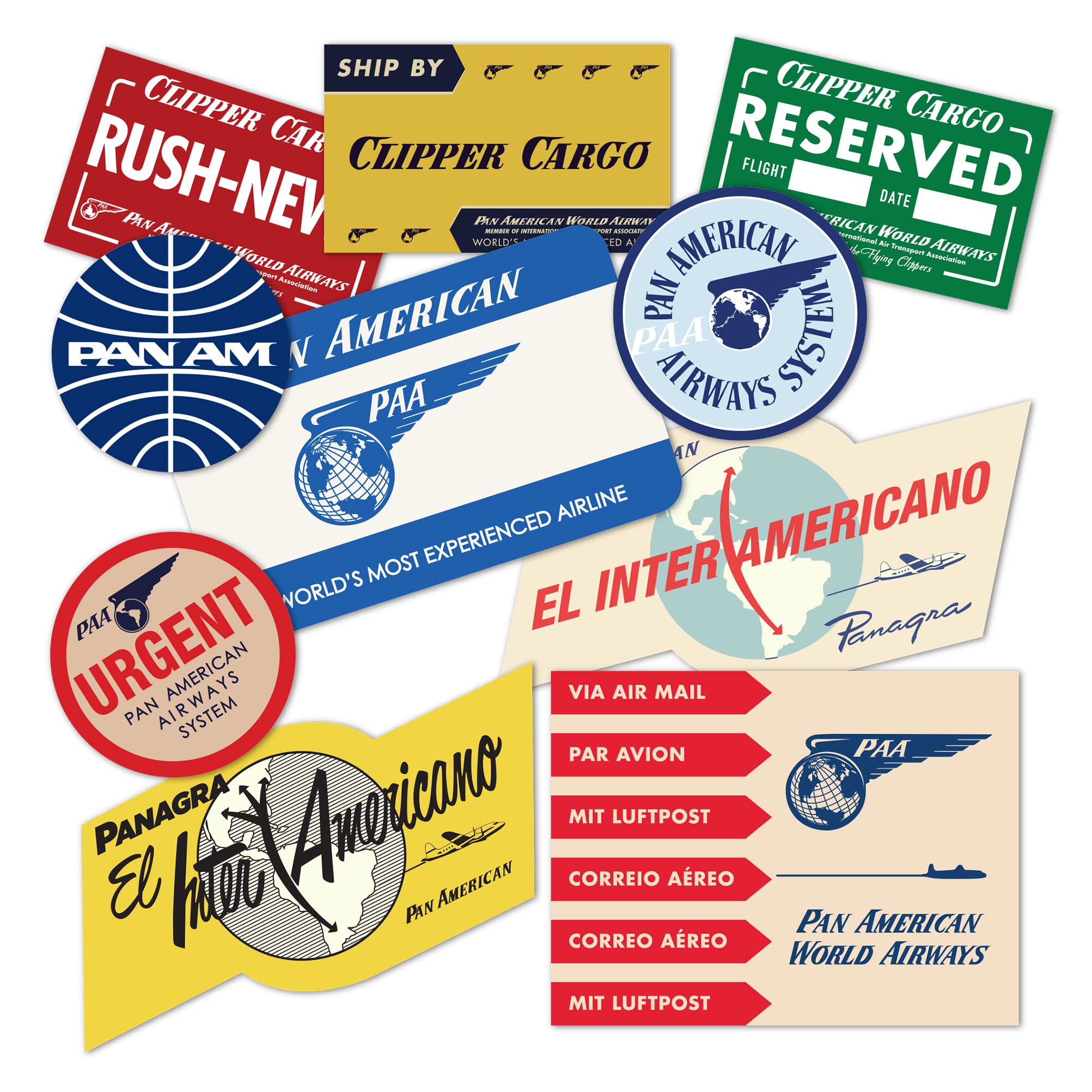 Amazon.com: Desert Cactus Pan Am Stickers Airway Emblem Airlines Logo ...