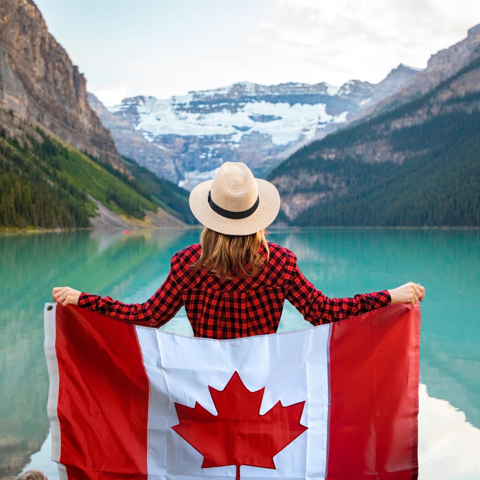 Snapklik.com : Anley EverStrong Series Canada Flag 3x5 Foot Heavy Duty Nylon - Embroidered And ...