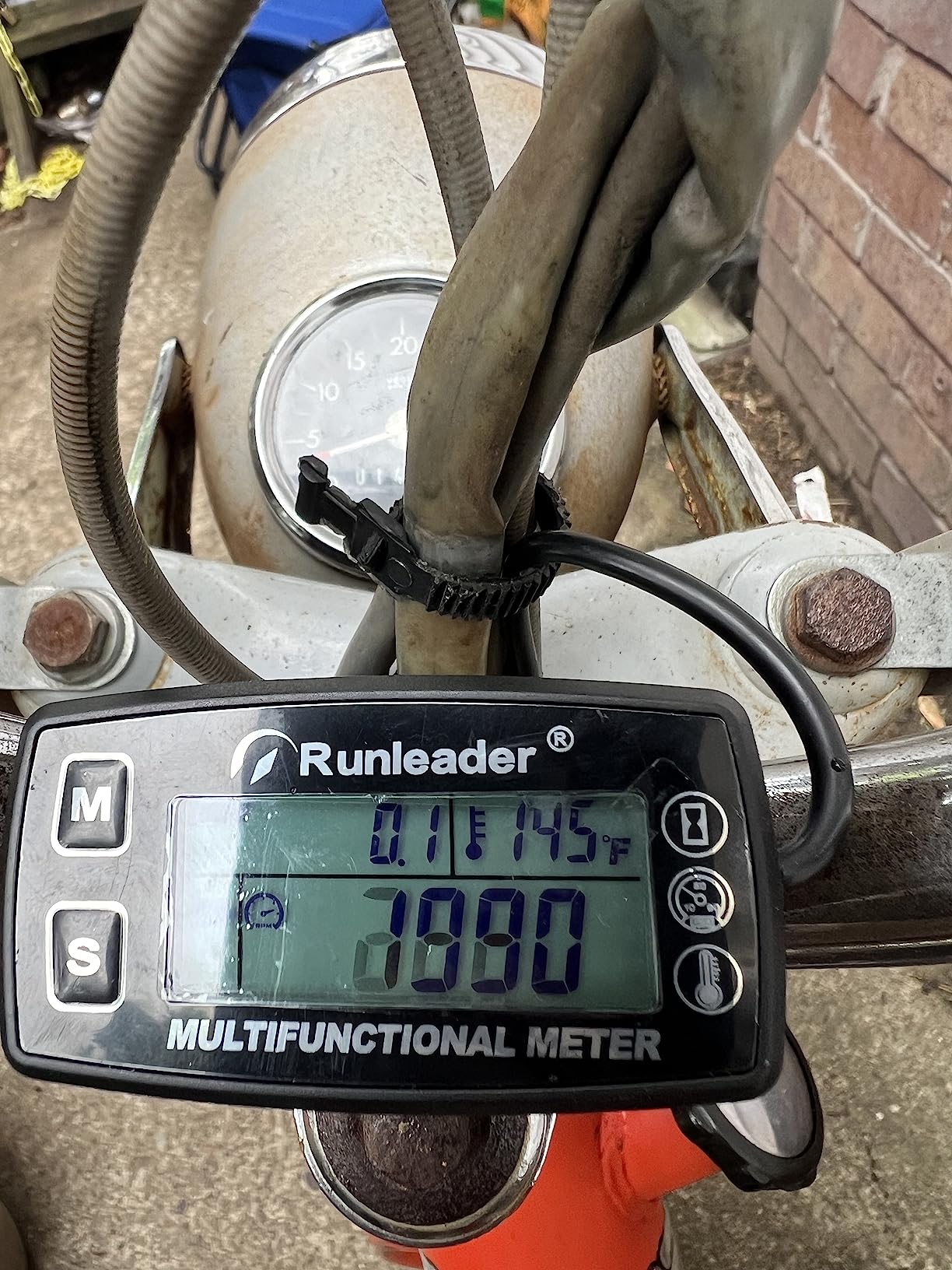 $6/mo - Finance Runleader Digital Tach Hour Meter,Engine Temperature ...