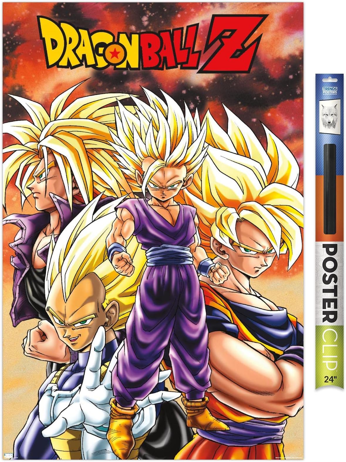 Amazon.com: Trends International Dragon Ball Z - Saiyans Wall Poster ...