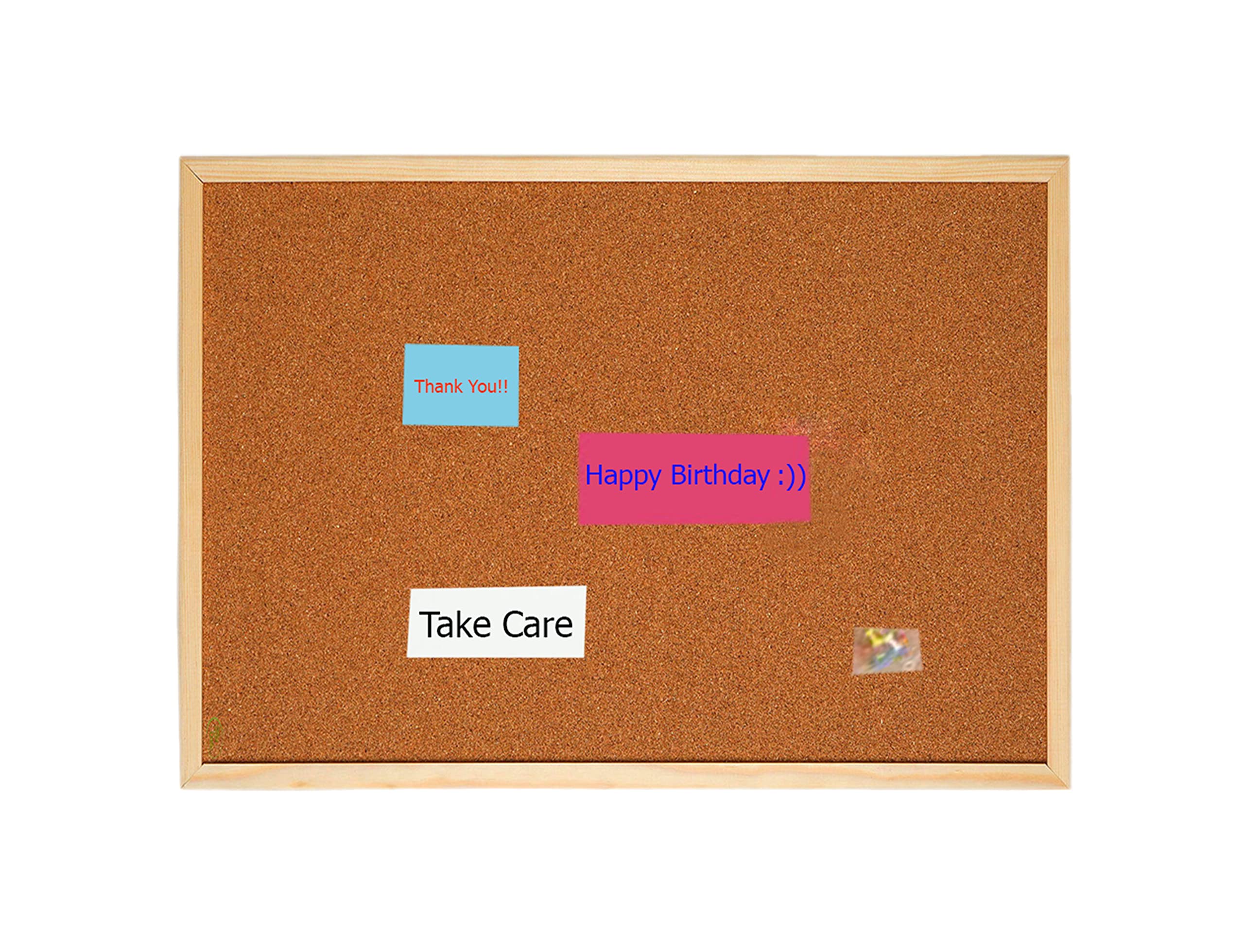 Buy Vsorce4u 1 x 400 x 600mm Cork Board - Message Notice Wooden Frame ...