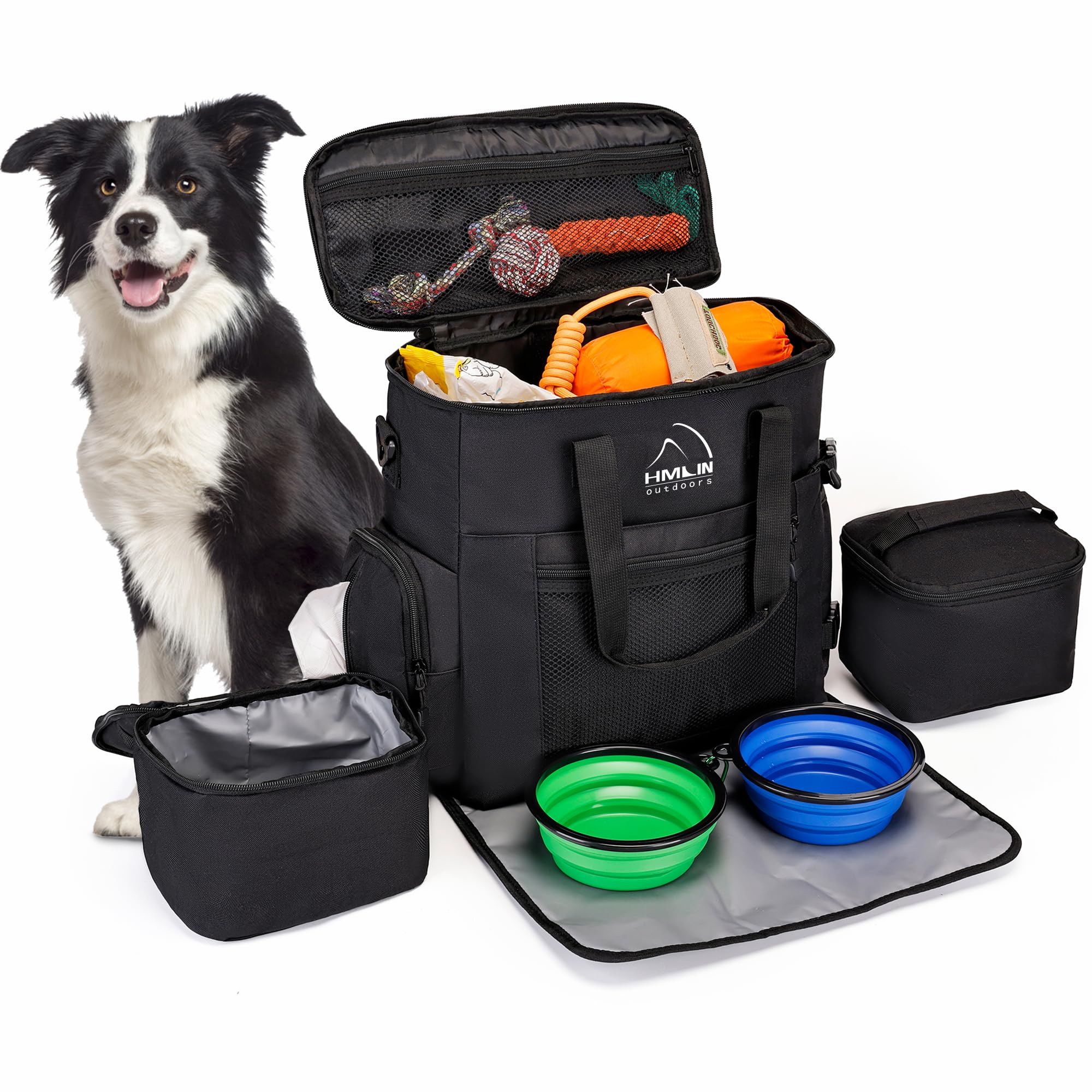 Pet Supplies : 6 Set Dog Travel Bag, Dog Travel Accessories Includes 2 ...