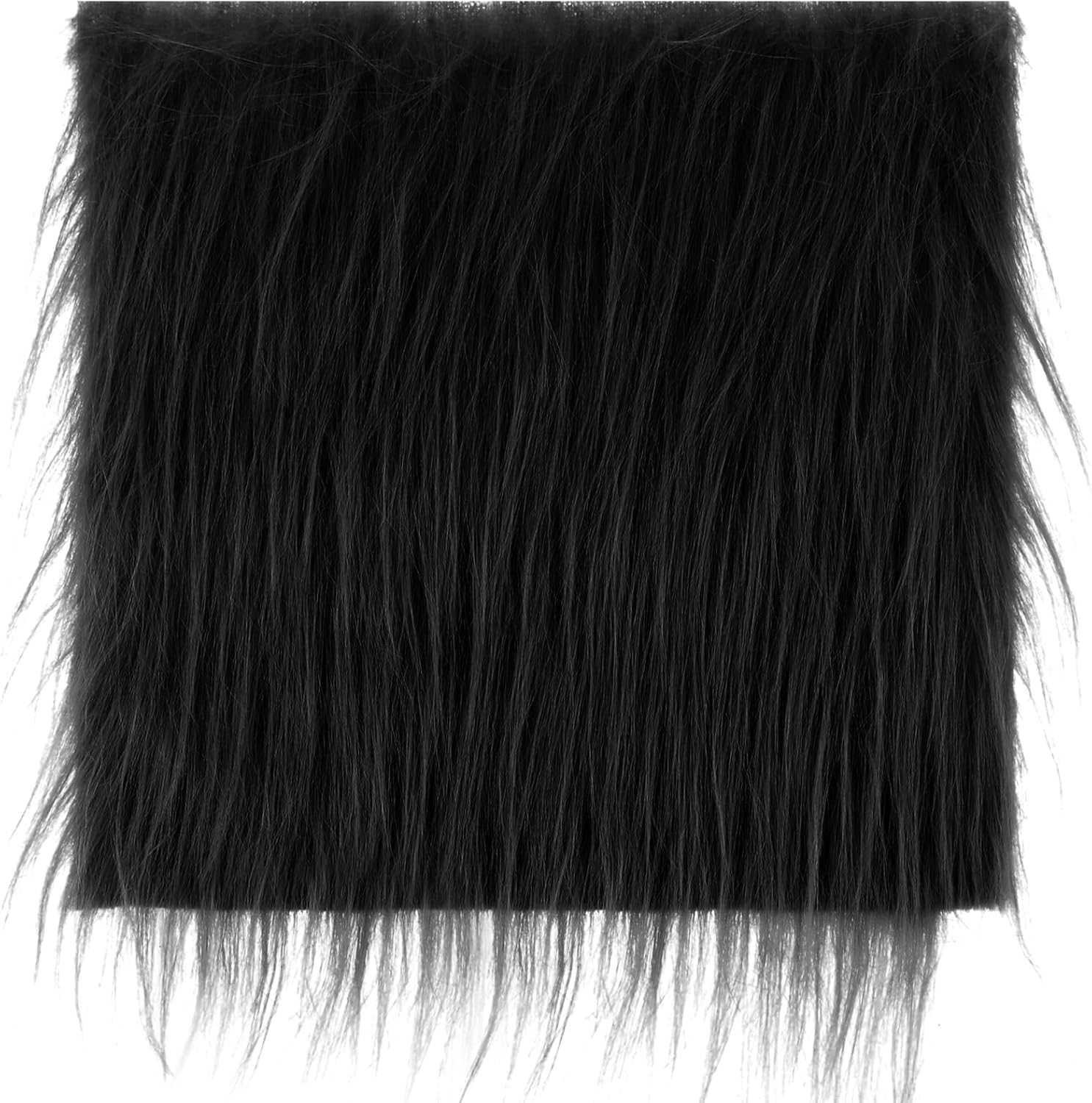 Amazon.com: Lusofie Faux Fur Fabric Black Fur Fabric 20×20 Inches Plush ...