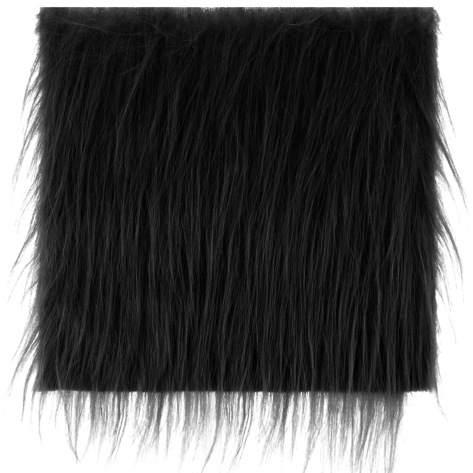 Amazon.com: Lusofie Faux Fur Fabric Black Fur Fabric 20×20 Inches Plush ...