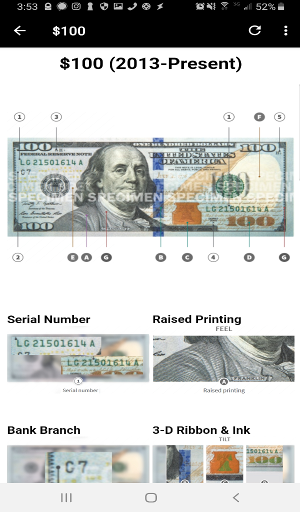 U.S. Dollar Counterfeit Money Verification Tool - App on Amazon Appstore