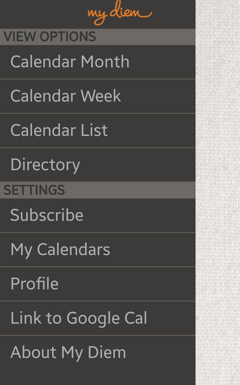 MyDiem Calendar - App on Amazon Appstore