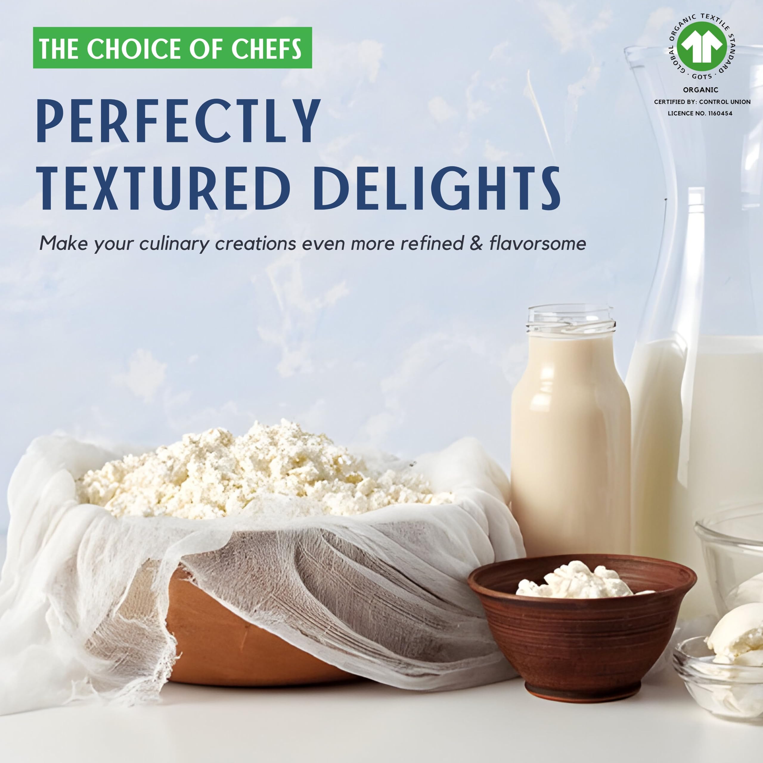 Cheese Cloth Cheesecloth Reusable Straining 100 Unbleached Pure Muslin ...