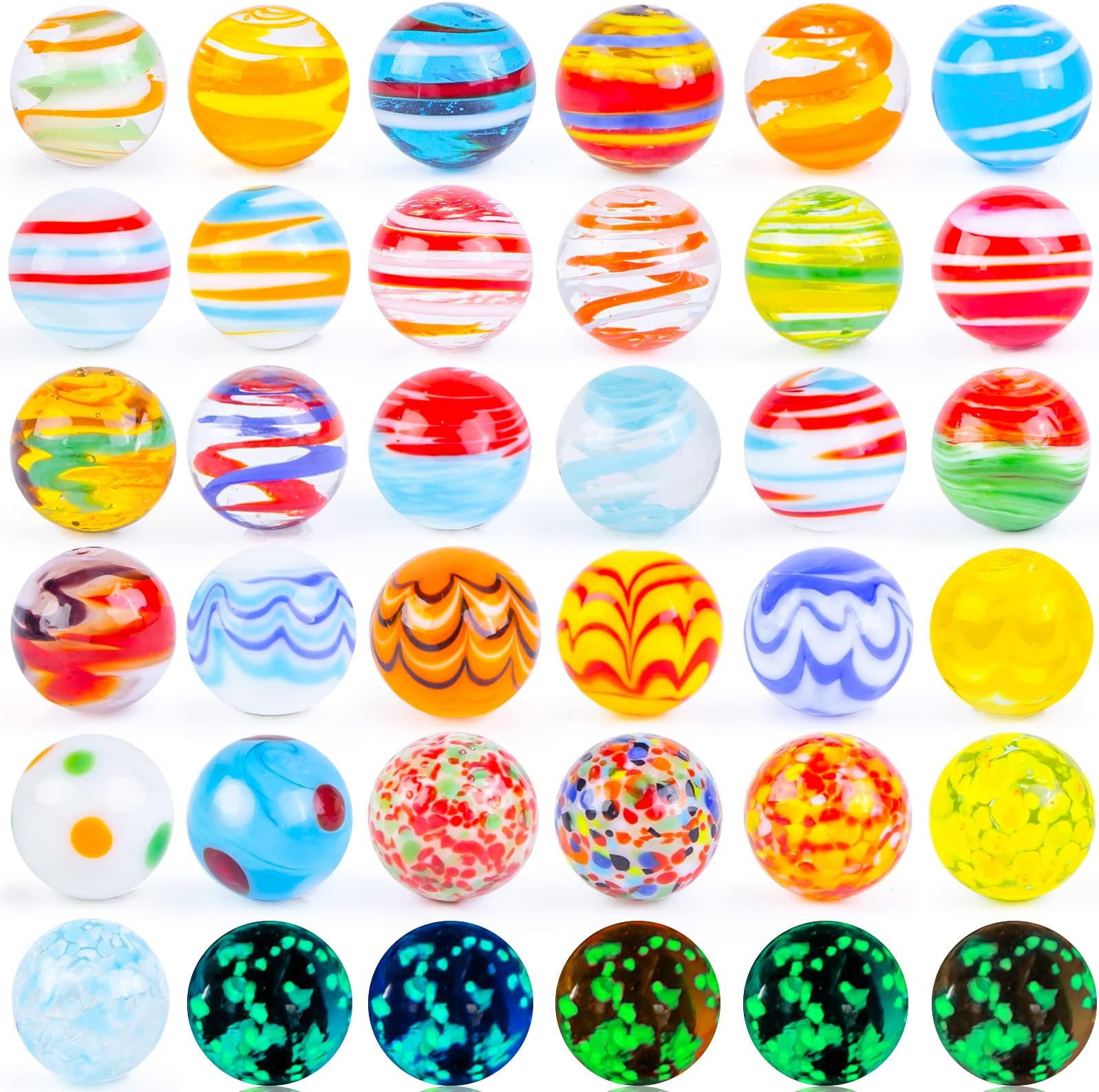 Amazon.com: Big Game Toys~25mm (1") Lunar TIC Glow Glow in The Dark ...