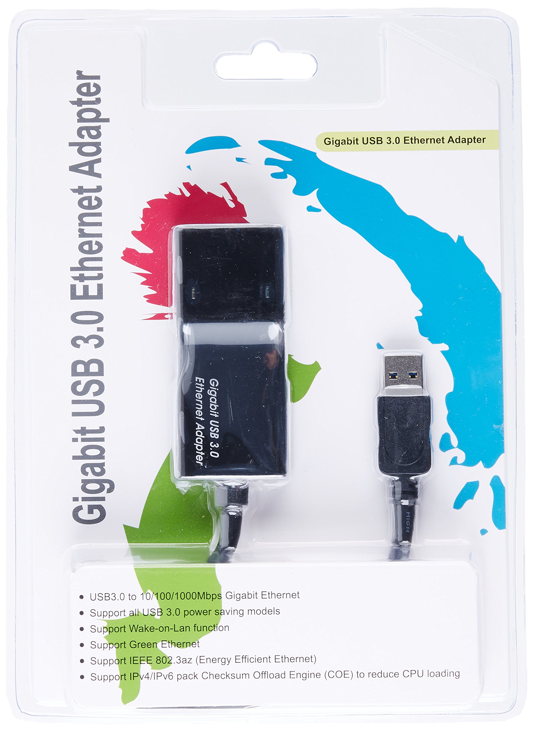 Amazon.com: Add-On Computer USB 3.0 (A) Male to RJ-45 Female Black ...