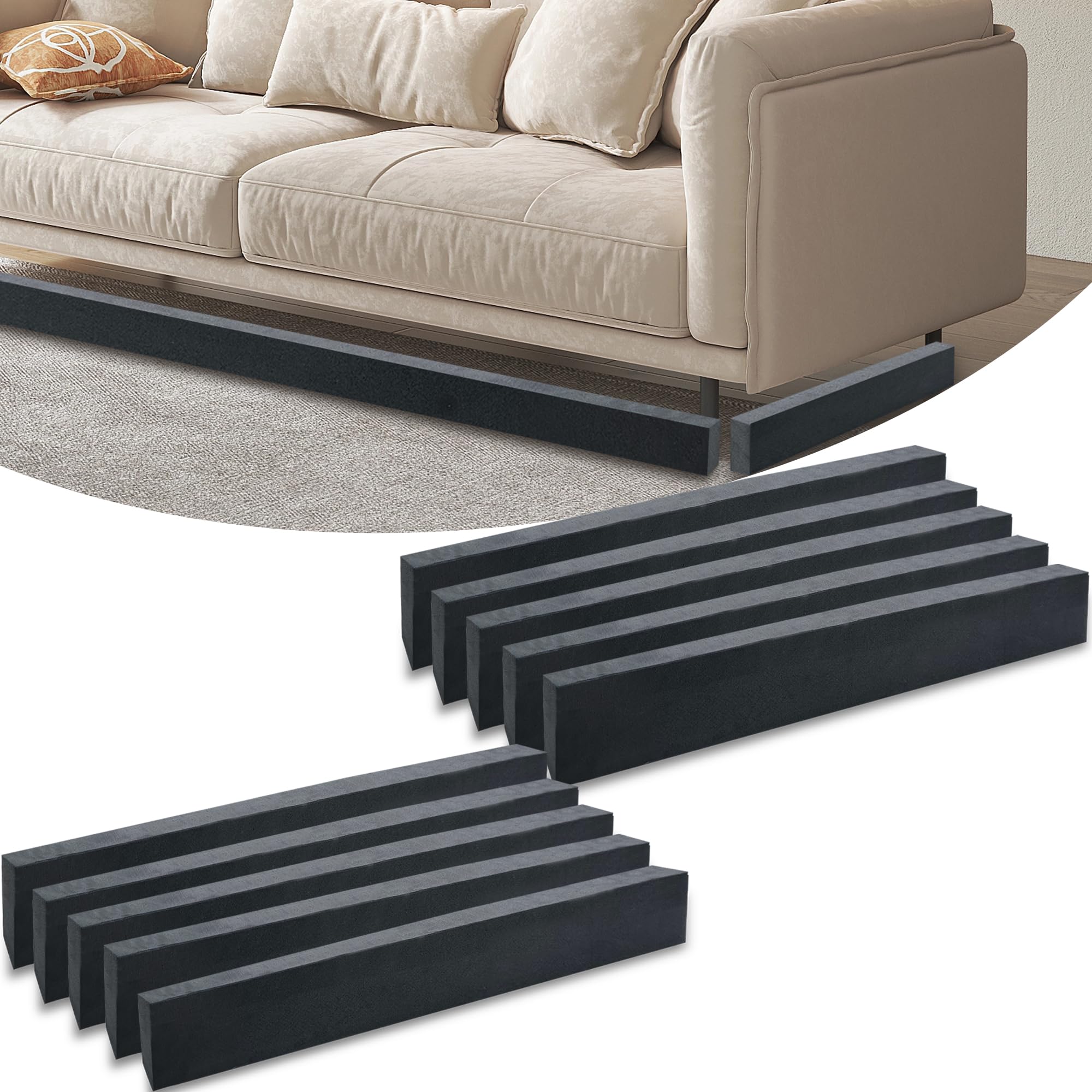 Amazon.com: AmaCielo 10 Pcs Under Couch Blocker, Under Bed Blocker for ...