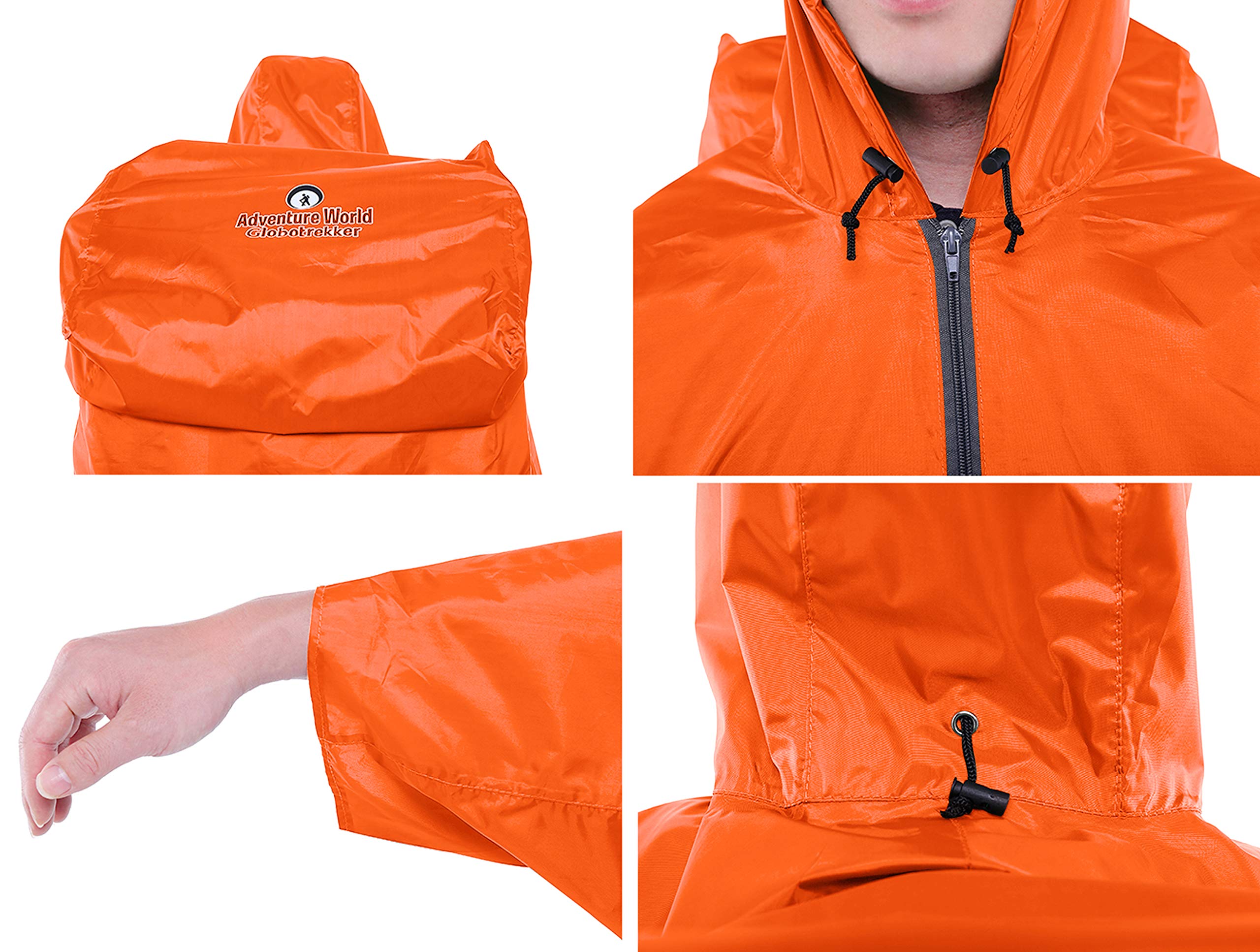 Snapklik.com : Adventure World Globotrekker Backpack Poncho Lightweight ...