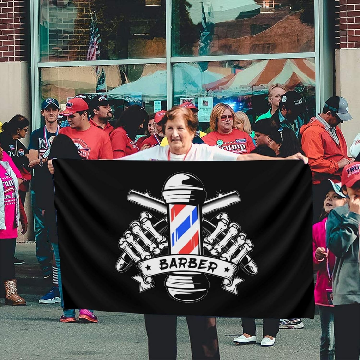Amazon.com : Barber Shop 3 X 5 Foot Outdoor Decorative Flag,Garden Flag ...