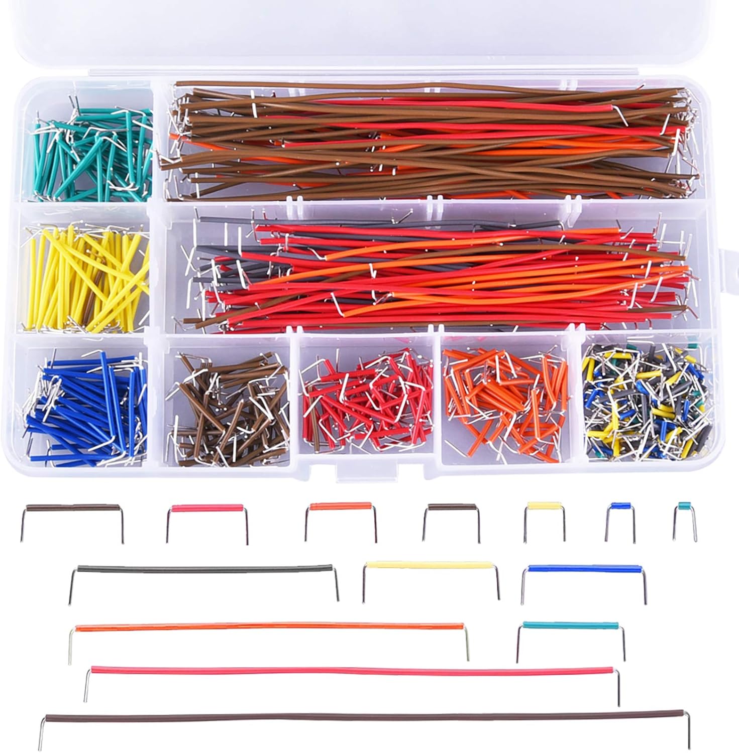 AUSTOR 560 Pieces Jumper Wire Kit 14 Lengths Assorted Preformed ...