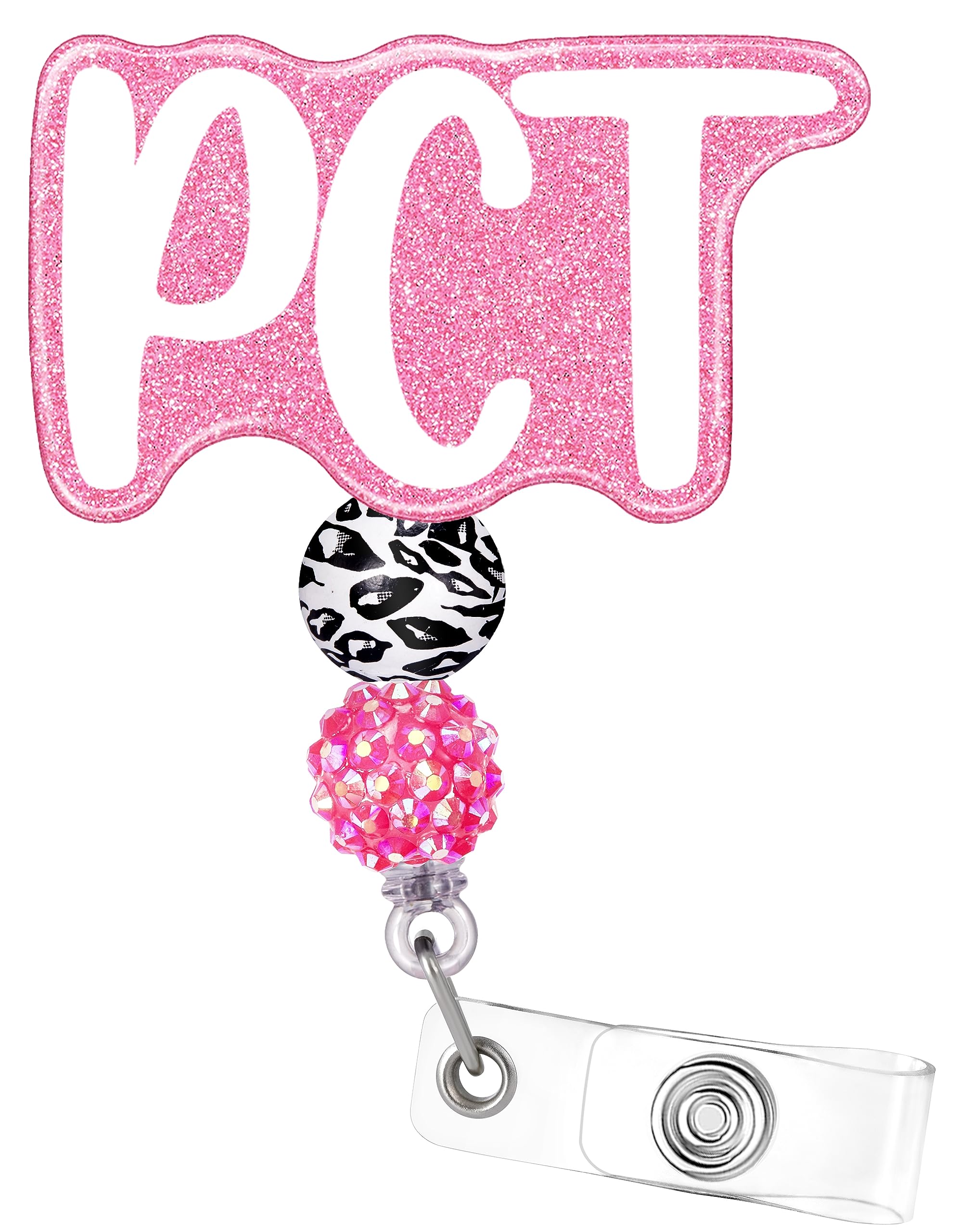 Amazon.com : Plifal PCT Badge Reel Holder Retractable with ID Clip for ...