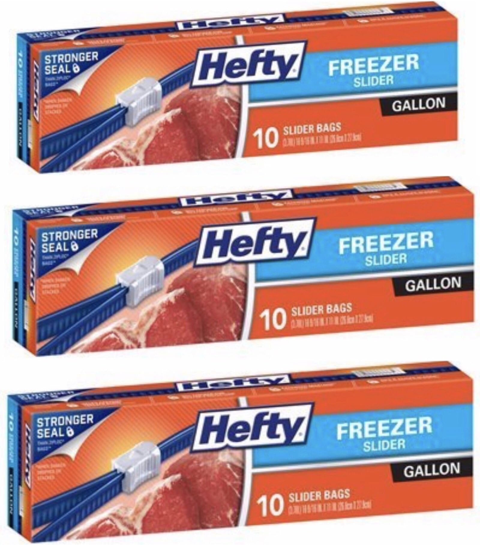 Amazon.com: Hefty Slider Storage Bags, Gallon Size, 30 Count (Pack of 4 ...