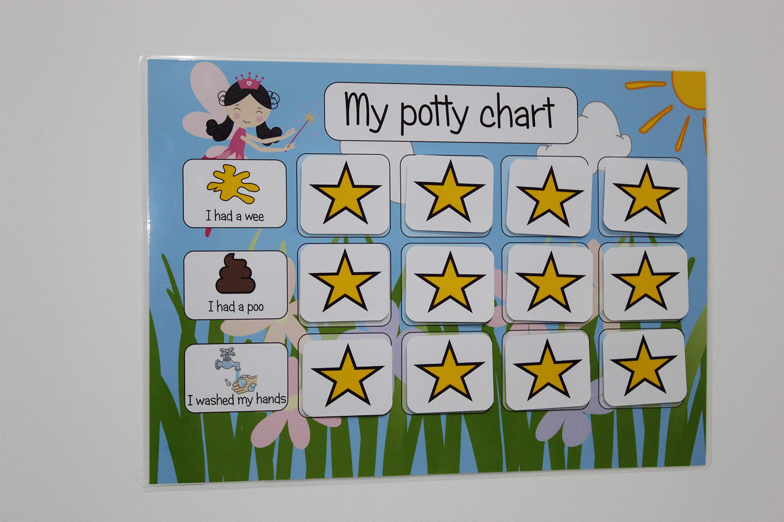 Buy Happy Learners Potty Training Reward Chart - Re-usable A4 star ...