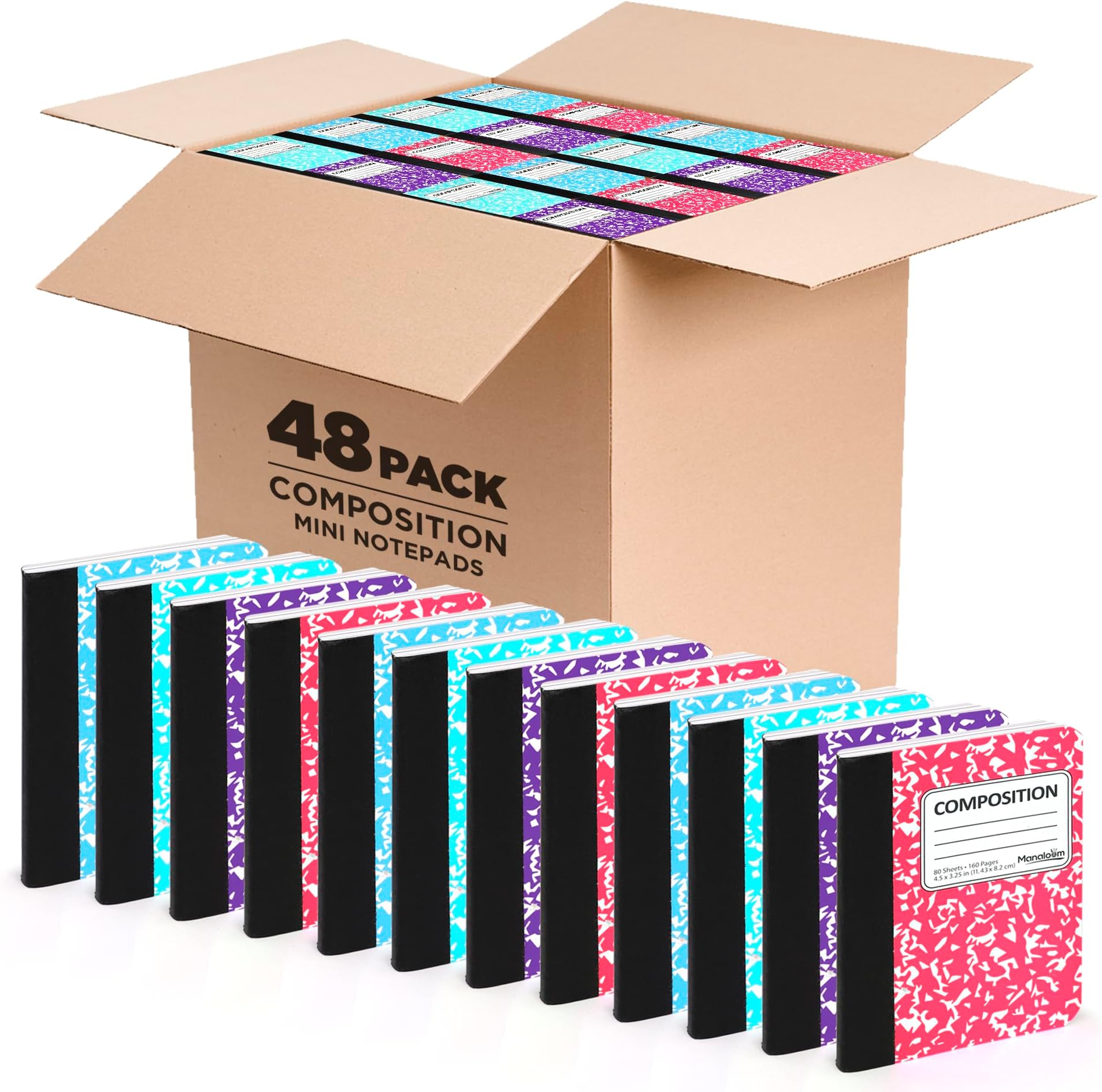 Amazon.com : Mini Composition Notebooks Bulk, Cute Composition Books ...