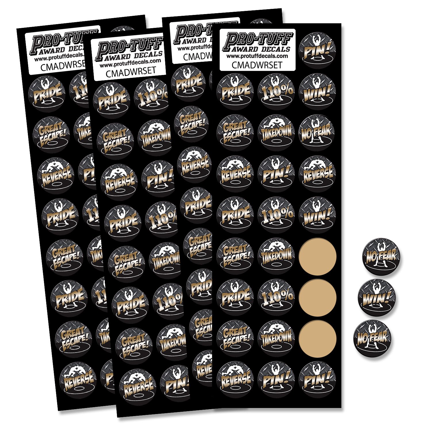 Amazon.com: Pro-Tuff Decals Hi-Def Wrestling Award Decal Set (100 ...