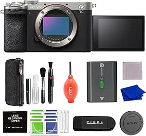 Amazon.com : Sony Alpha 7C II Full-Frame Interchangeable Lens Camera (Silver) Bundle with ...