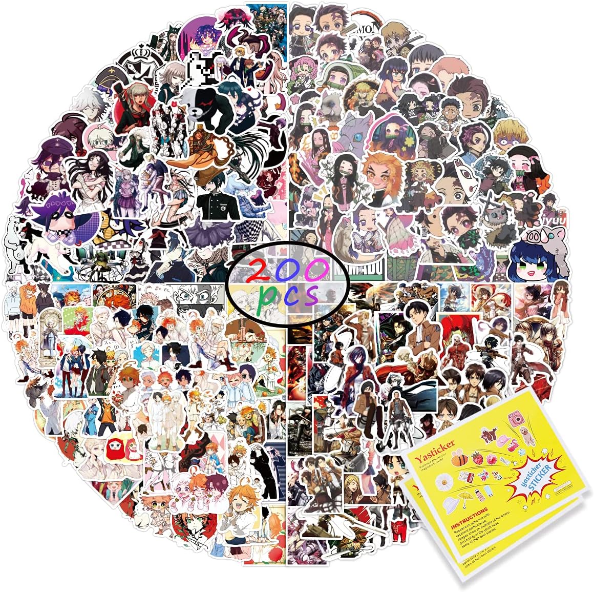 Amazon.com: Mixed Anime MHA Stickers 200 Trendy Cute My Hero Academia ...