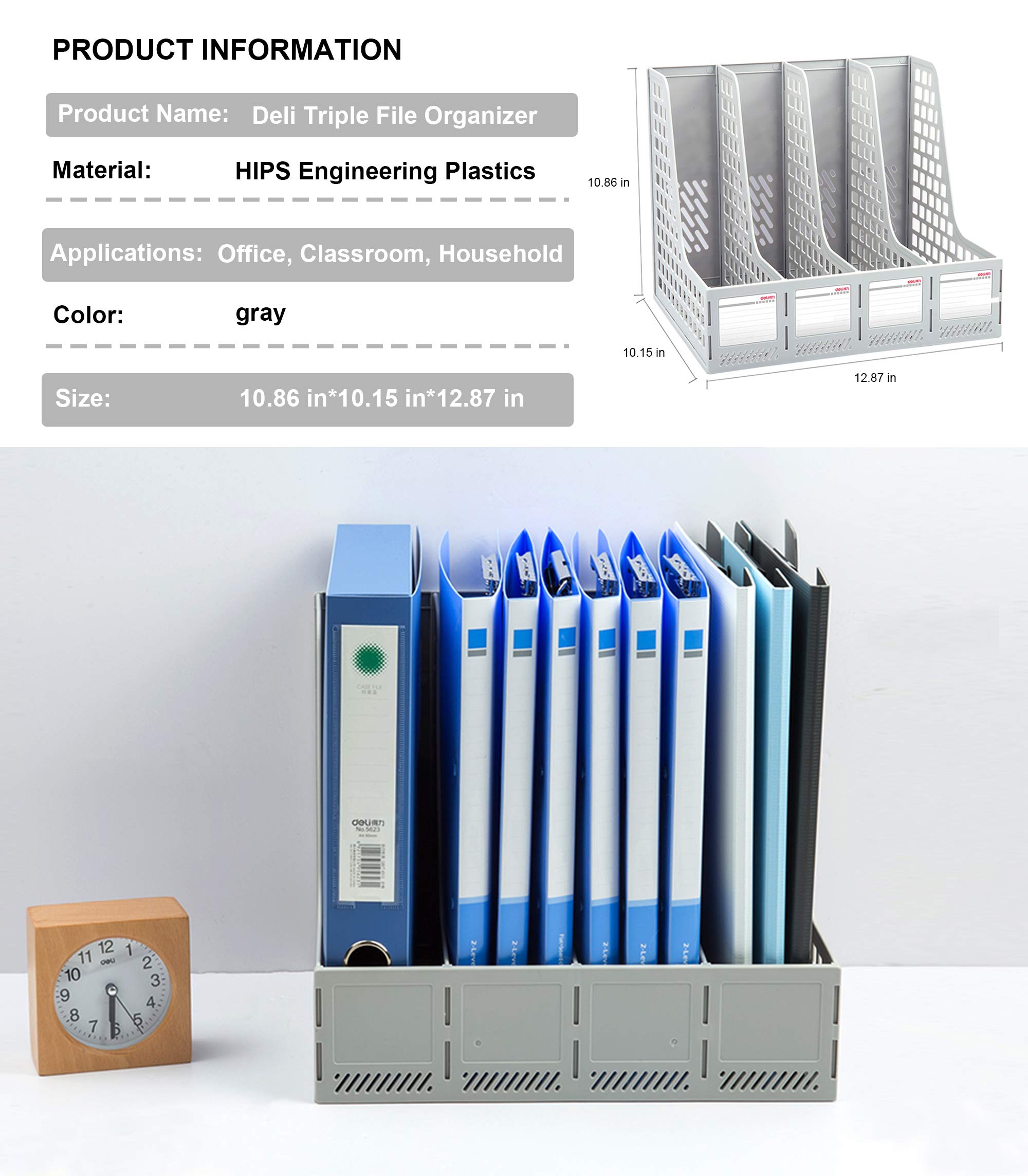 Snapklik.com : Leven Sturdy Magazine File Holder Desk Organizer File ...