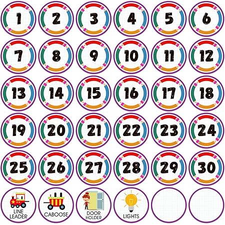Amazon.com : Line Up Spots, Wisdompro 42 Pcs 4 Inch Line Up Stickers ...
