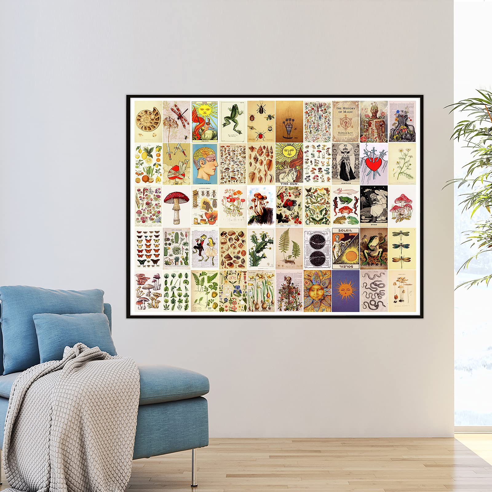 Buy Vintage Wall Collage Kit Aesthetic Posters,Indie Room Decor, Photo ...