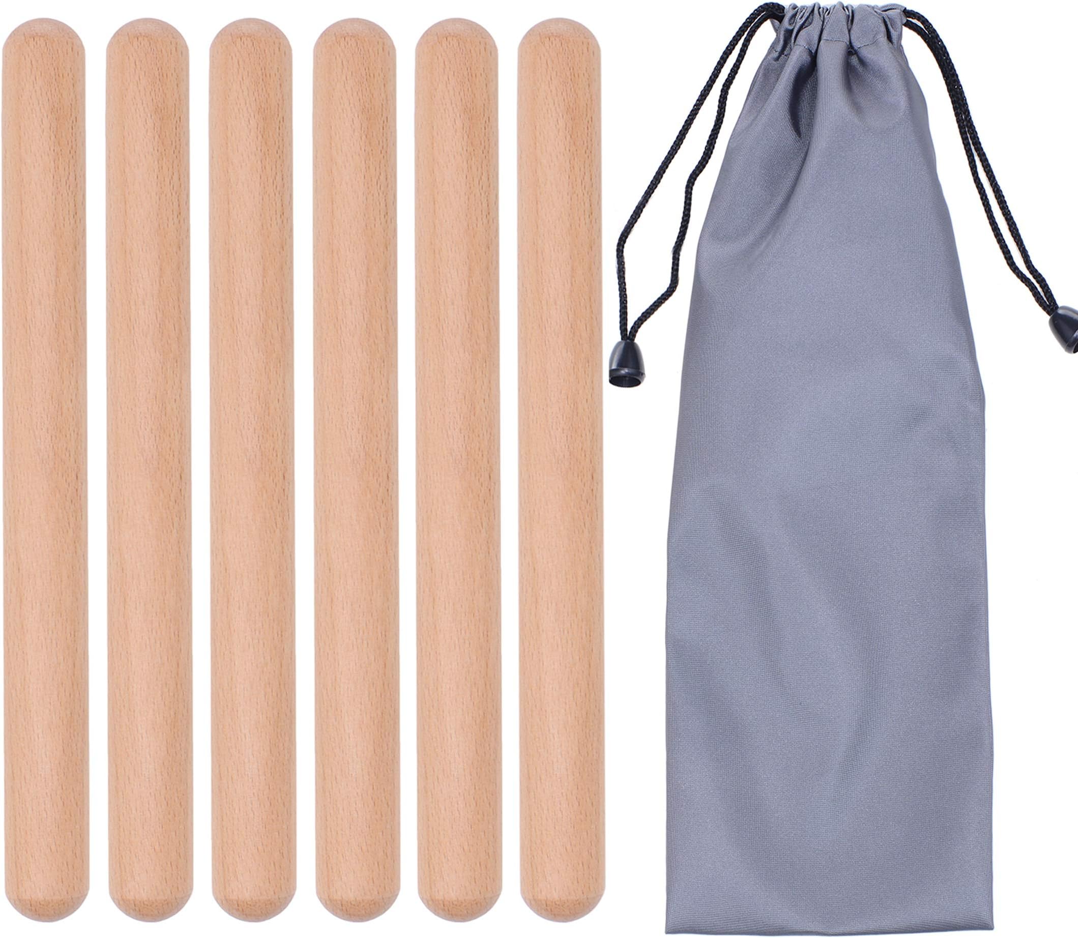 Amazon.com: 2 Pairs Classical Wood Claves Musical Percussion Instrument ...