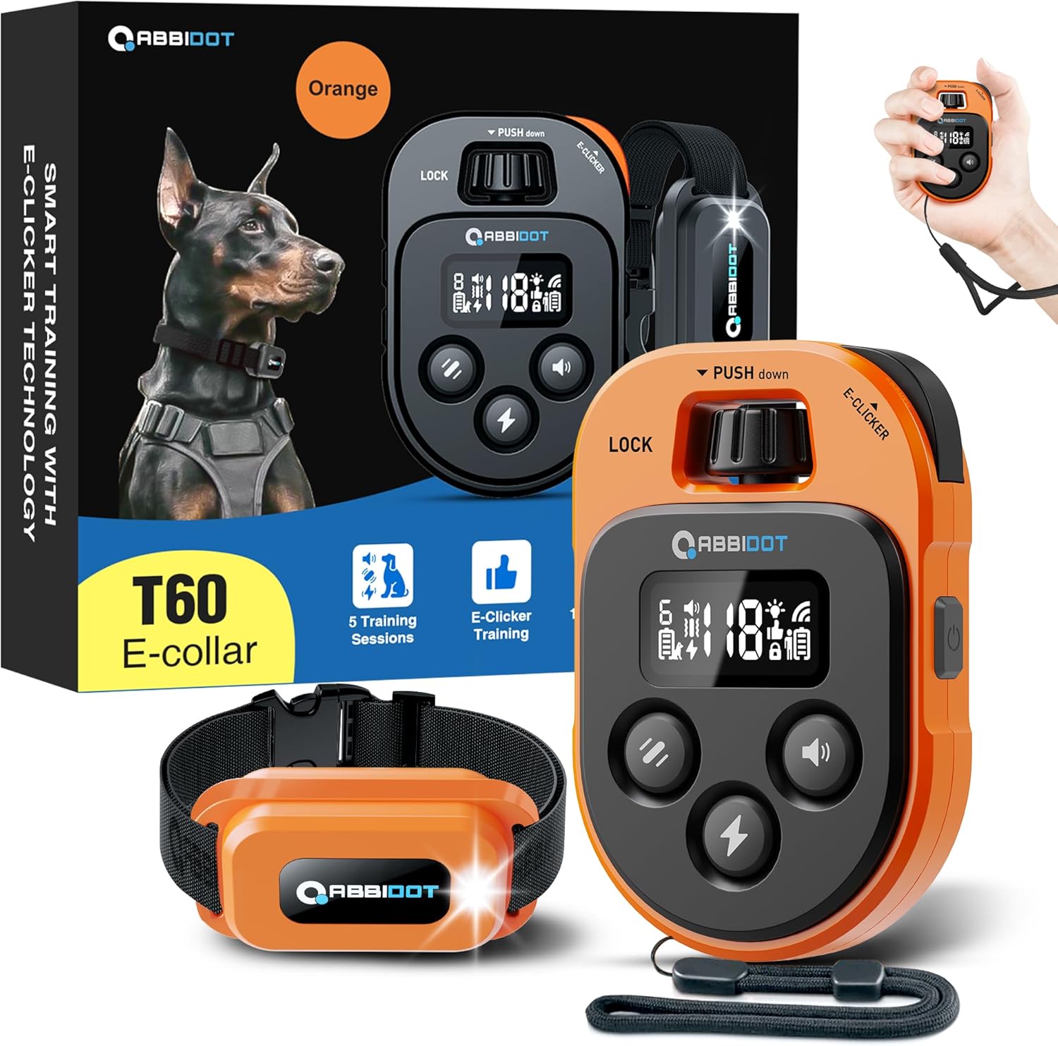 ABBIDOT Shock Collar - 4100ft Dog Training Collar with Remote, 178 ...