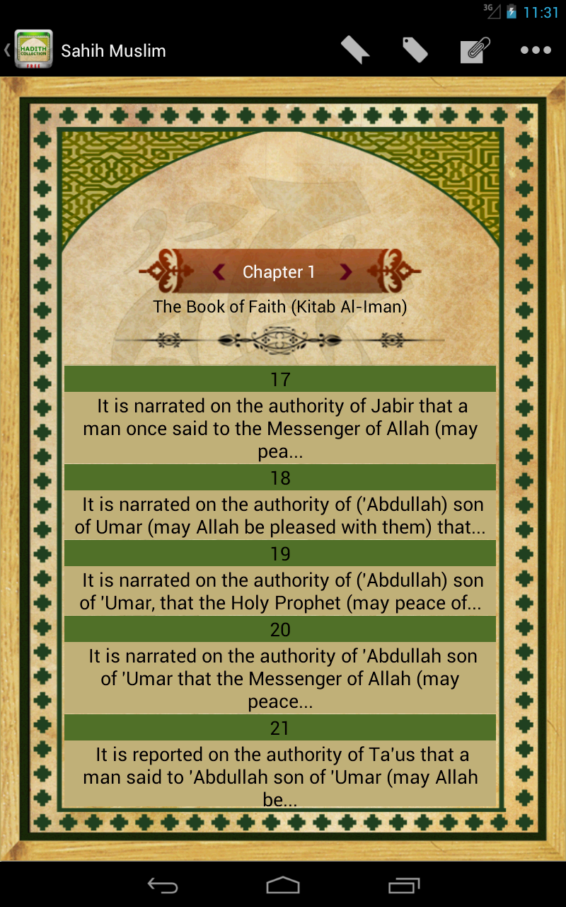 Hadith - Sahih Bukhari, Sahih Muslim, Sunan Ibn Majah, Sunan Abu Dawud ...