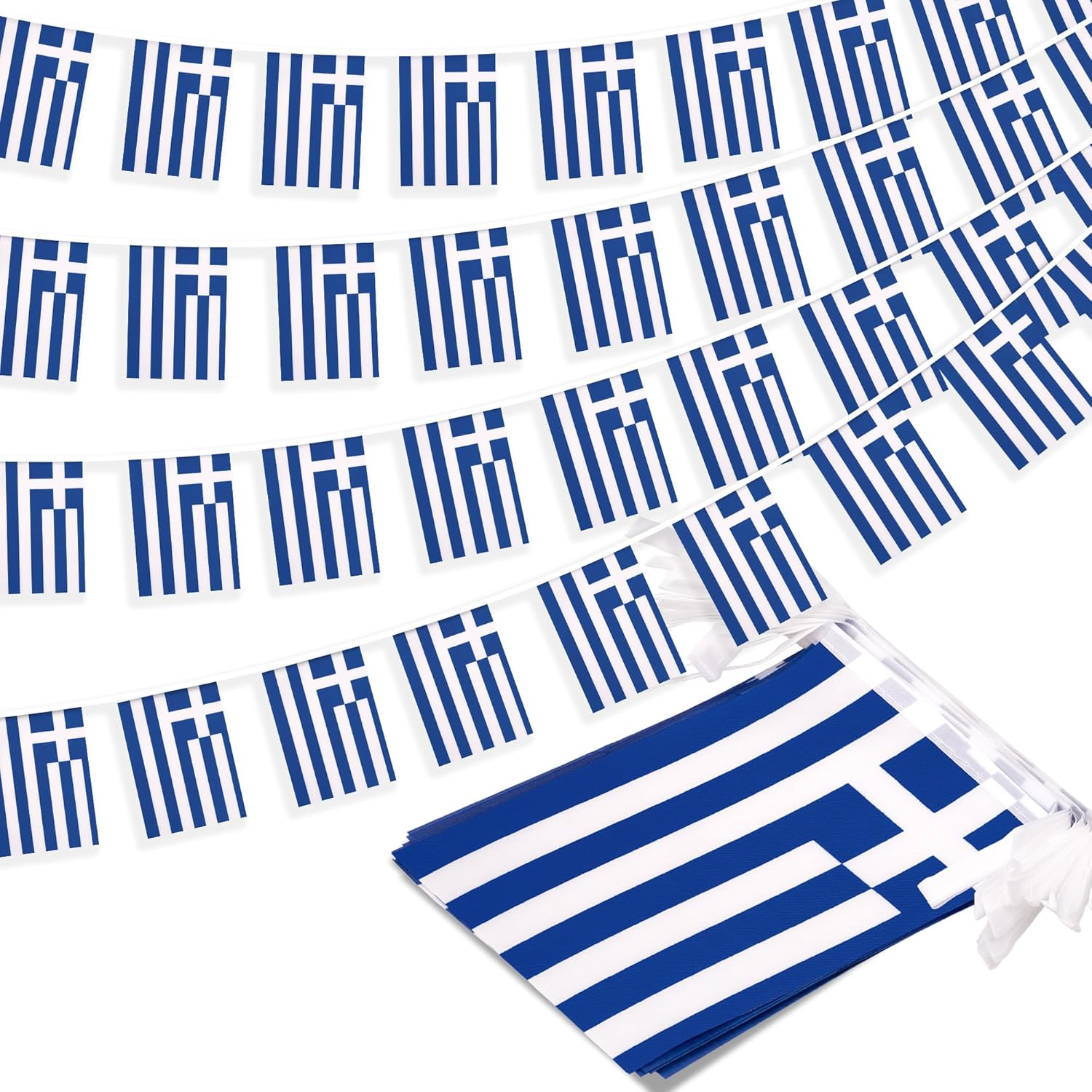 Amazon.com : Greece String Flag Pennant Banner, Small Mini Greek Flags ...