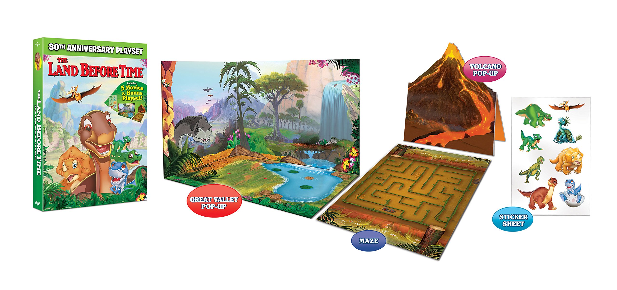 The Land Before Time: 30th Anniversary Playset (5-Movie Collection ...