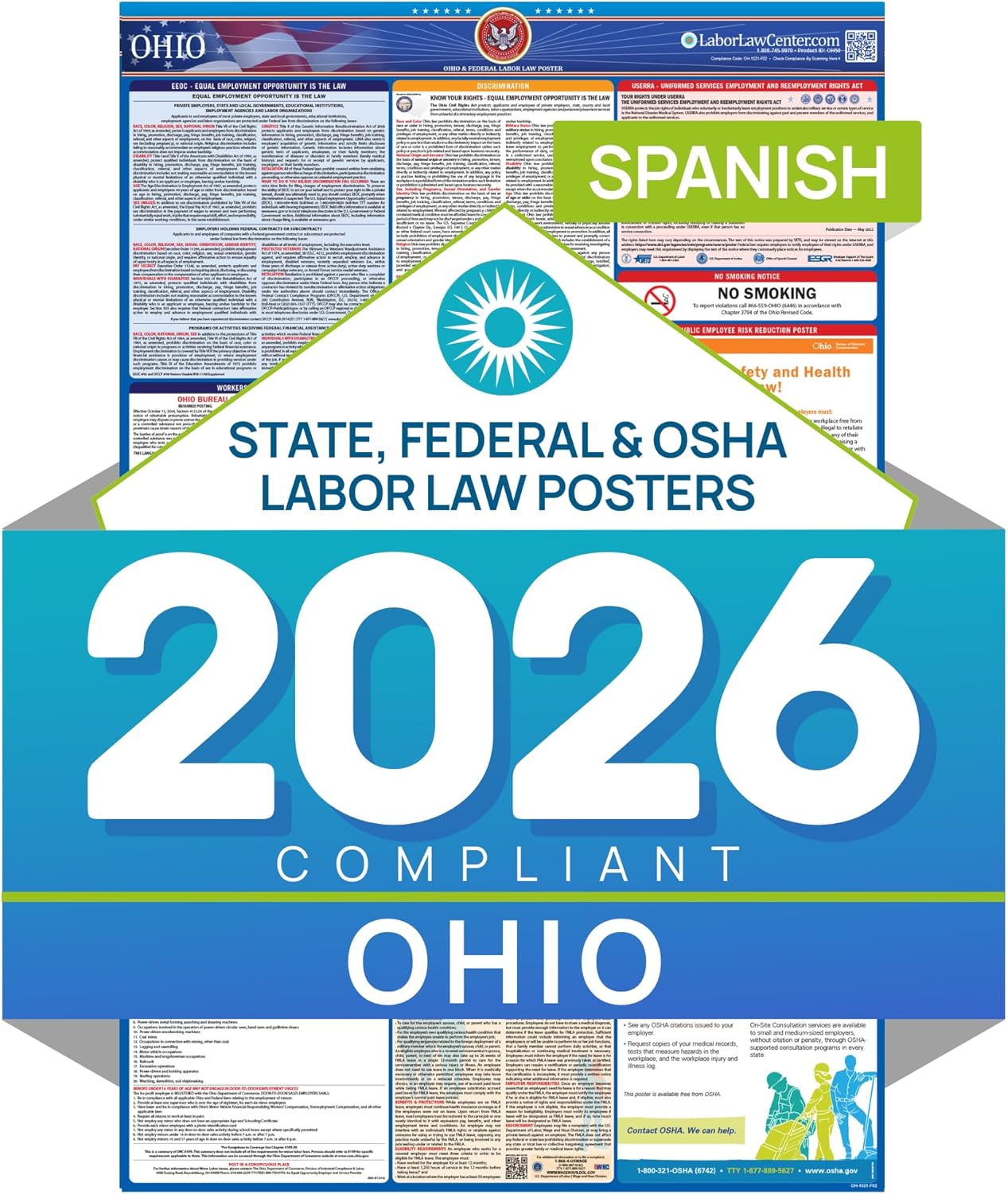 2026 Ohio Labor Law Poster – State & Federal Compliance in Spanish ...
