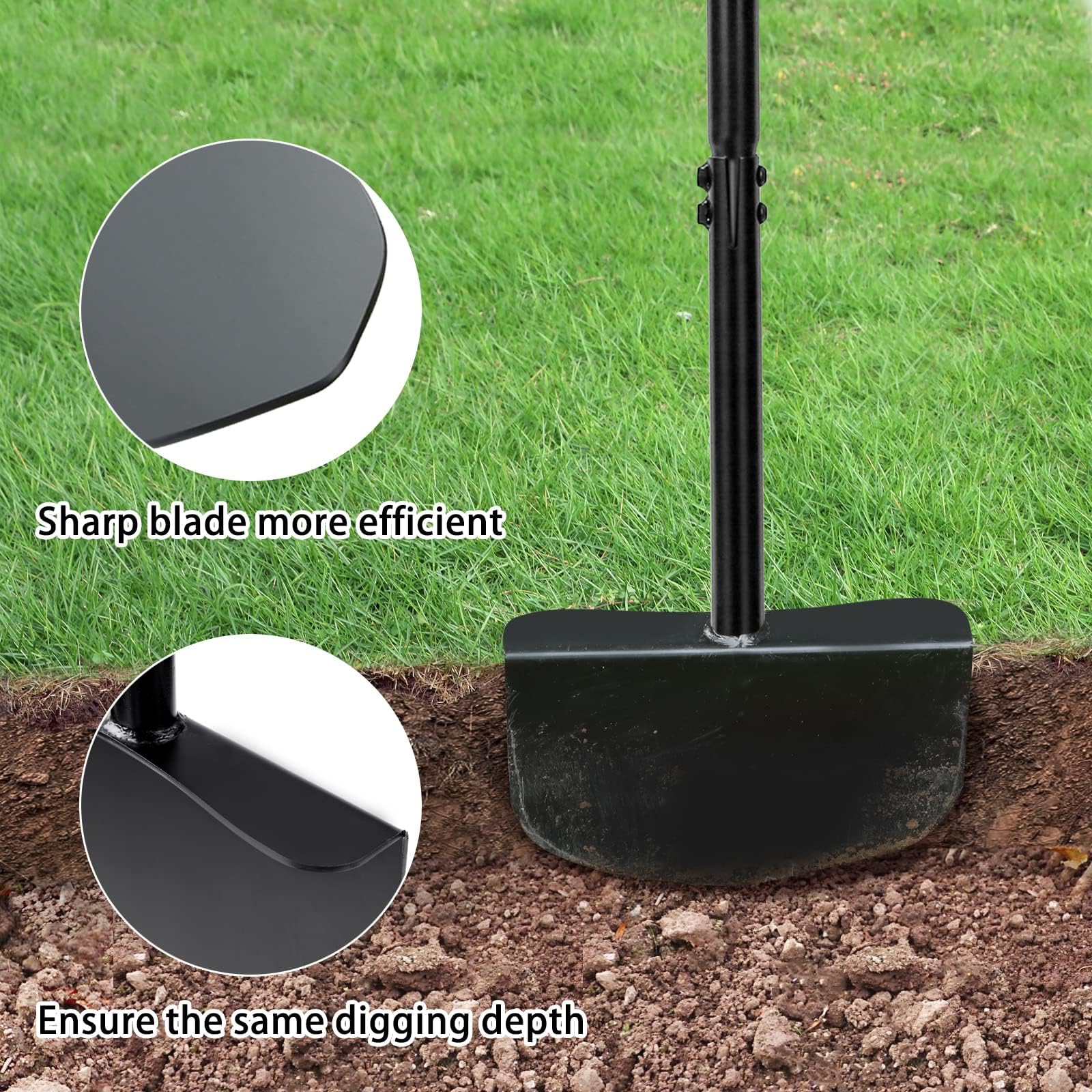 Snapklik.com : DenForste 43inch Edger Lawn Tool - Manual Lawn Edger ...