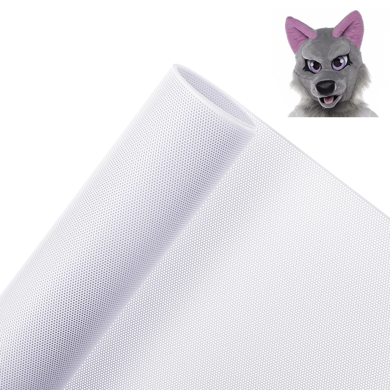 Amazon.com: Fursuit Eye Mesh Waterproof Plastic Mesh Canvas Sheet 0.2mm ...