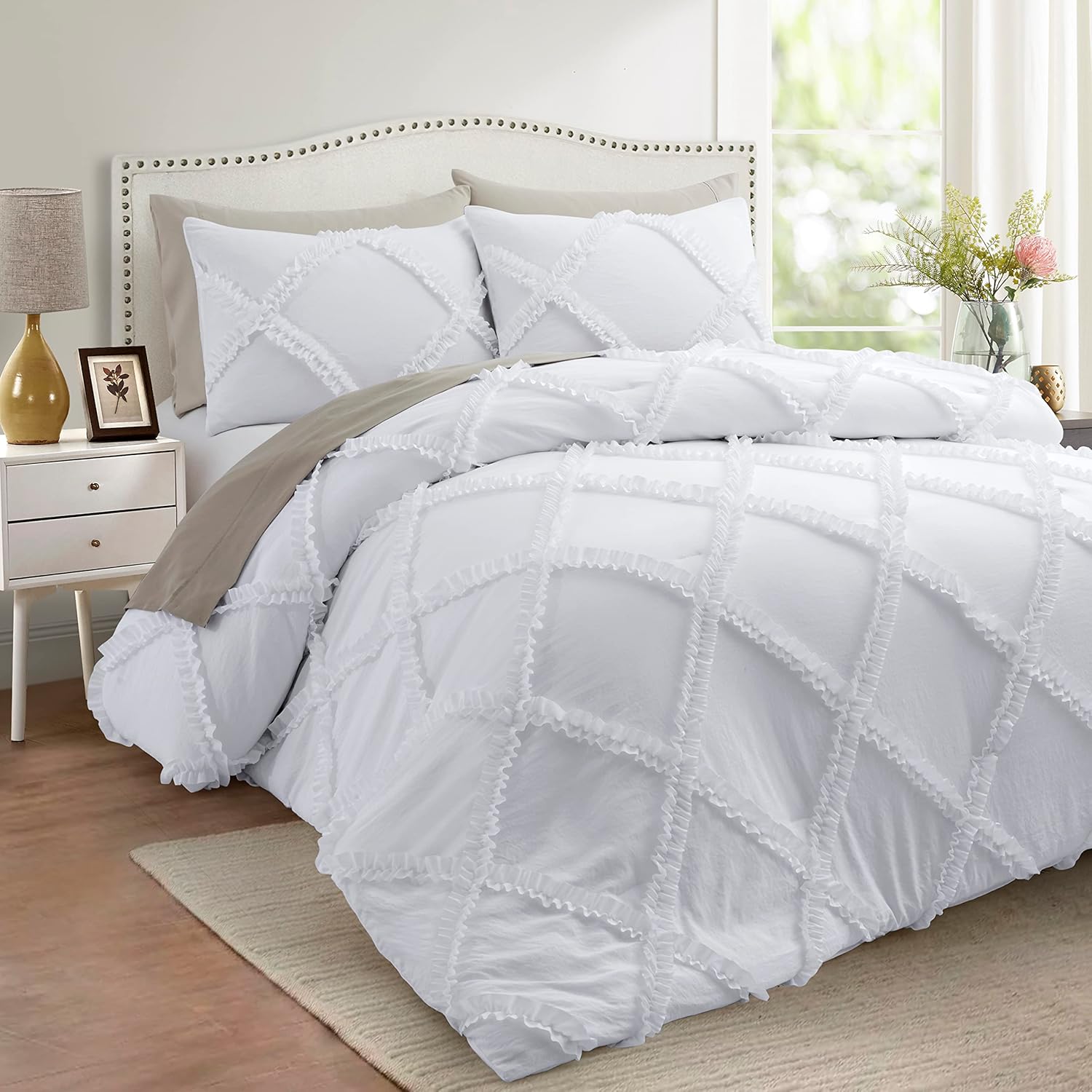Amazon.com: Bonlino Comforter Set Queen Size Bedding – 3 Piece ...