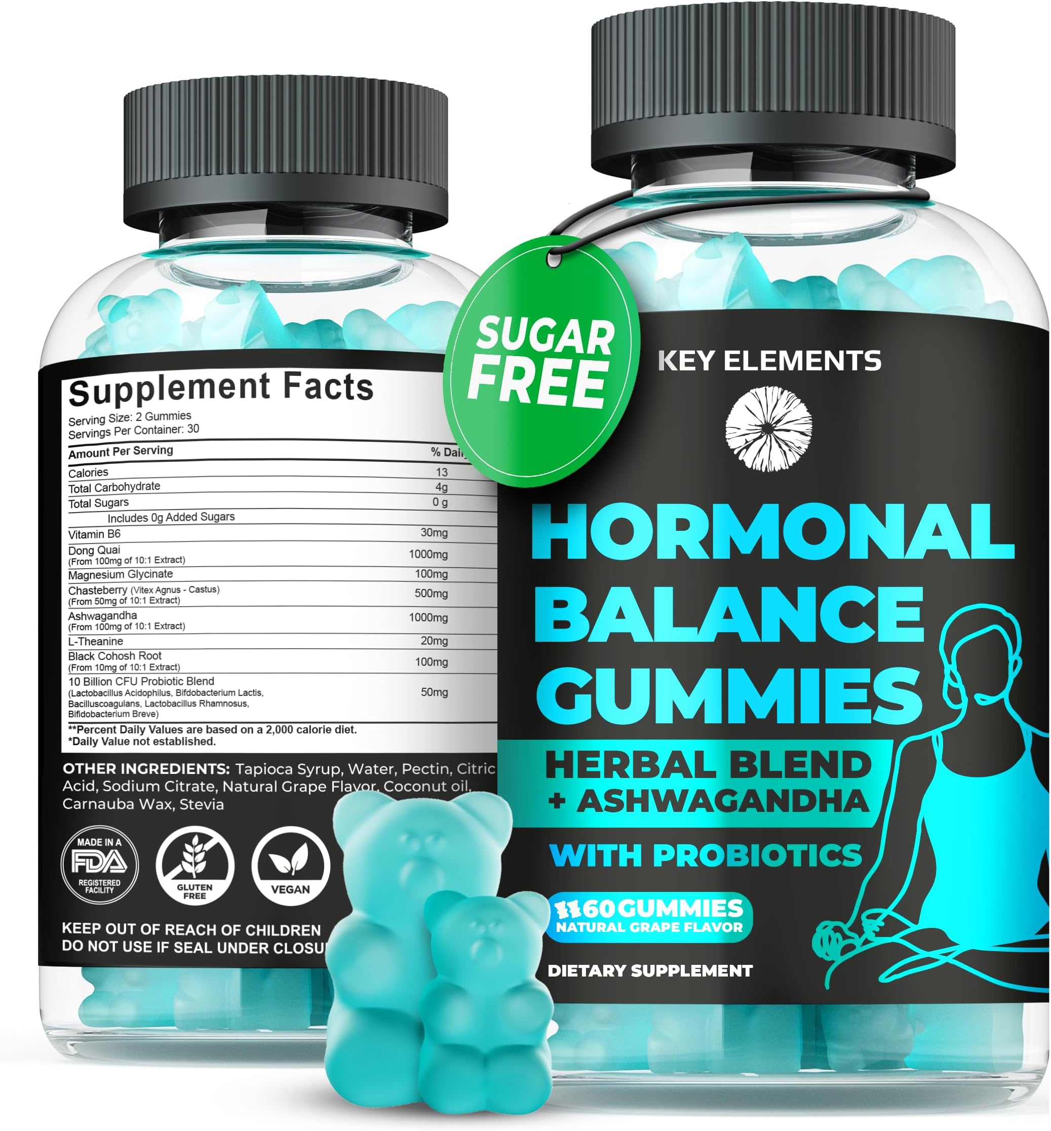 Amazon.com: PMS Gummies Hormonal Balance Supplements For Women ...