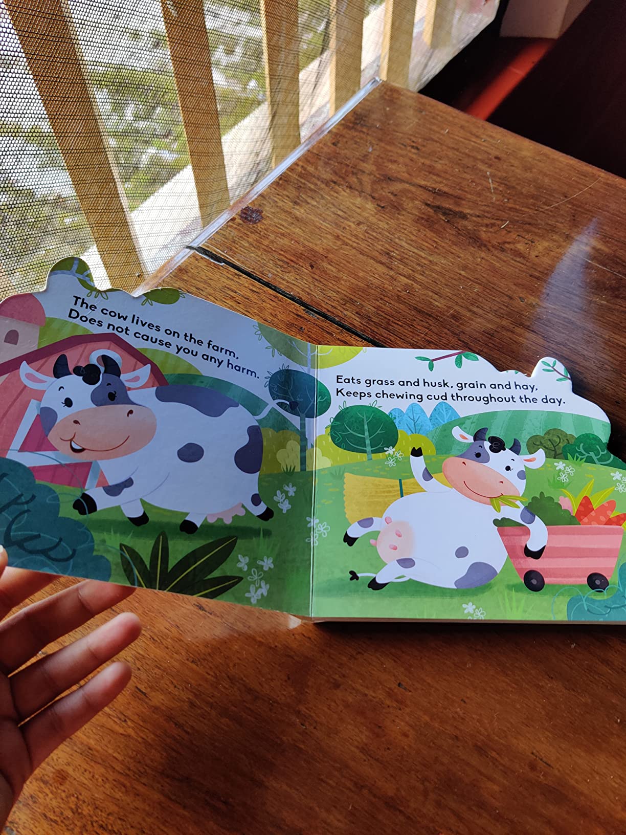 Cutout Animals Board Book: Cow : Om Books Editorial Team: Amazon.in: Books