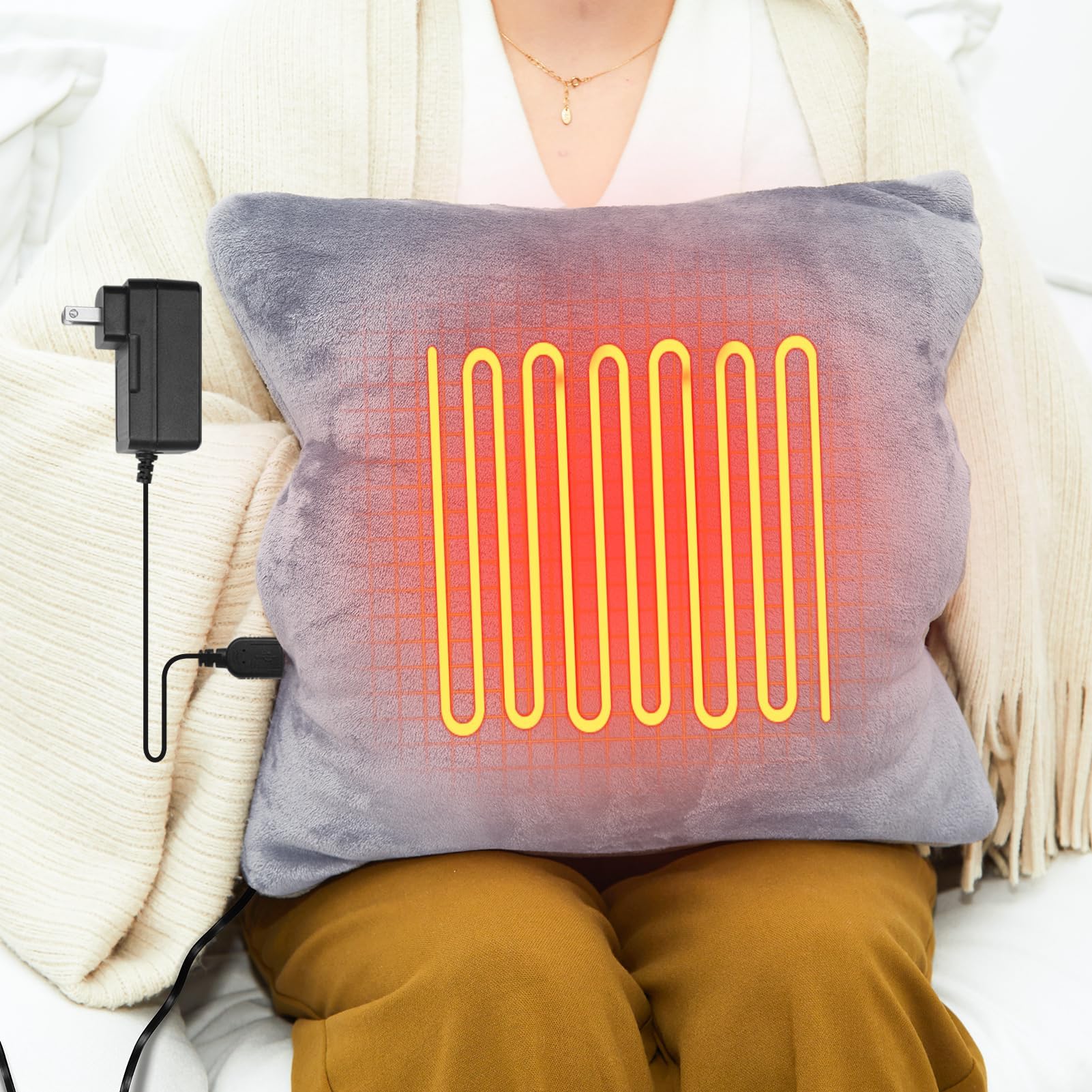 Amazon.com: Sunbeam Heated Body Pillow, 1 Count (Pack of 1) : Home ...