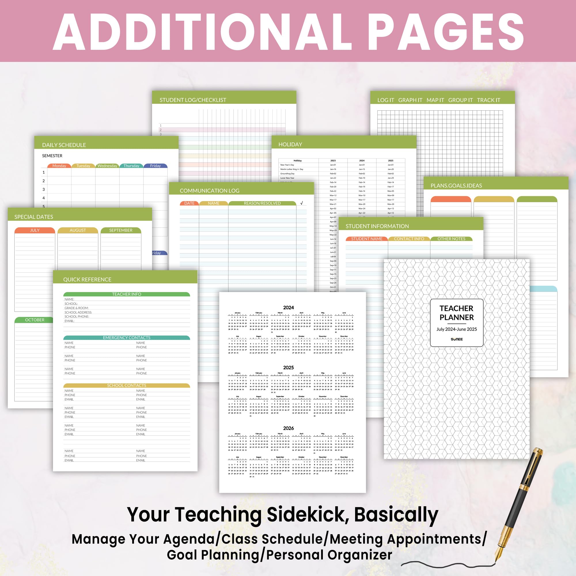 Snapklik.com : Teacher Planner 2024-2025 Academic Year, Lite Lesson ...