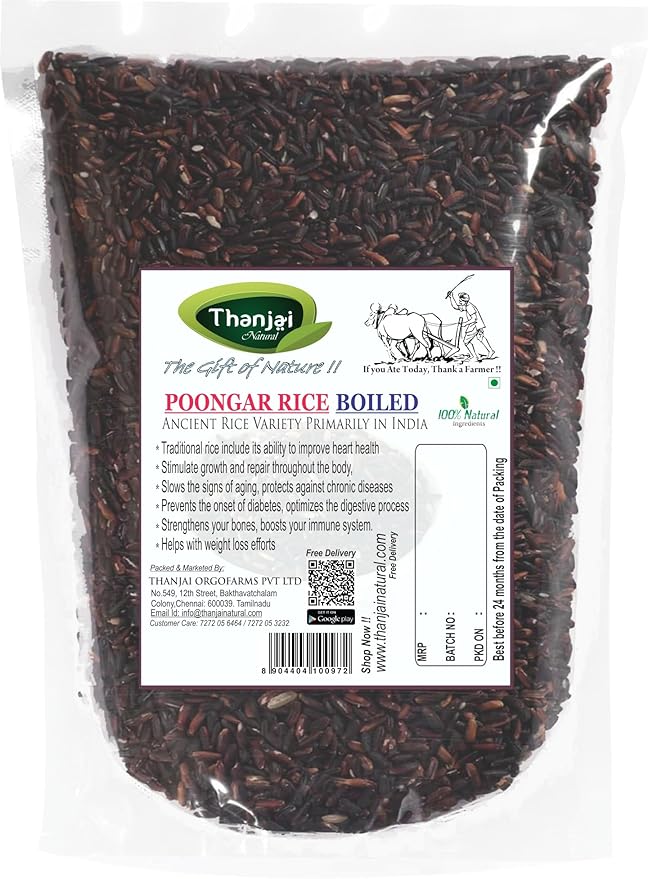 Thanjai Natural Poongar Rice 1Kg Encient variety in brown rice that has ...